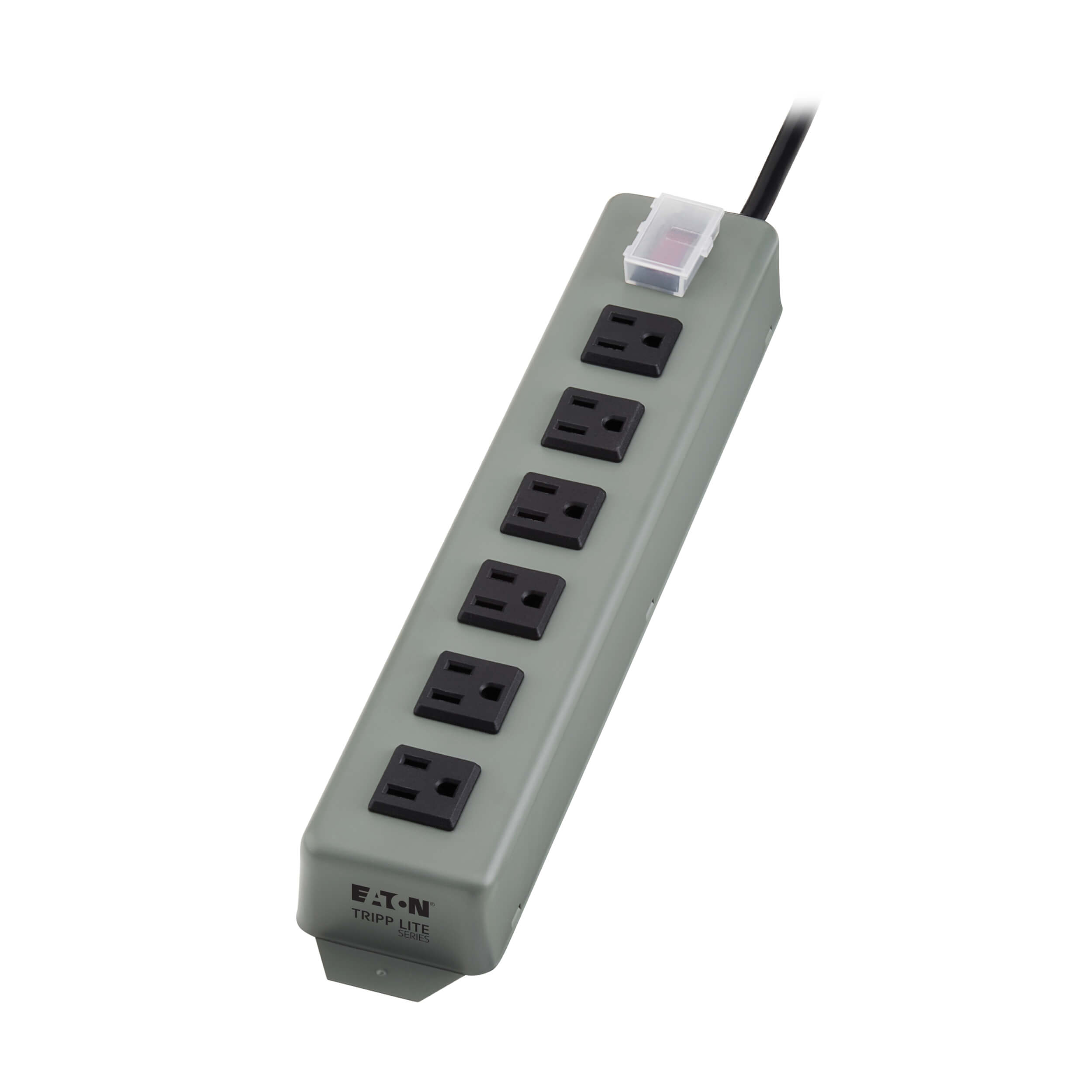 Waber Industrial Power Strip, 6 Right-Angle Outlets, 15 ft. Cord ...