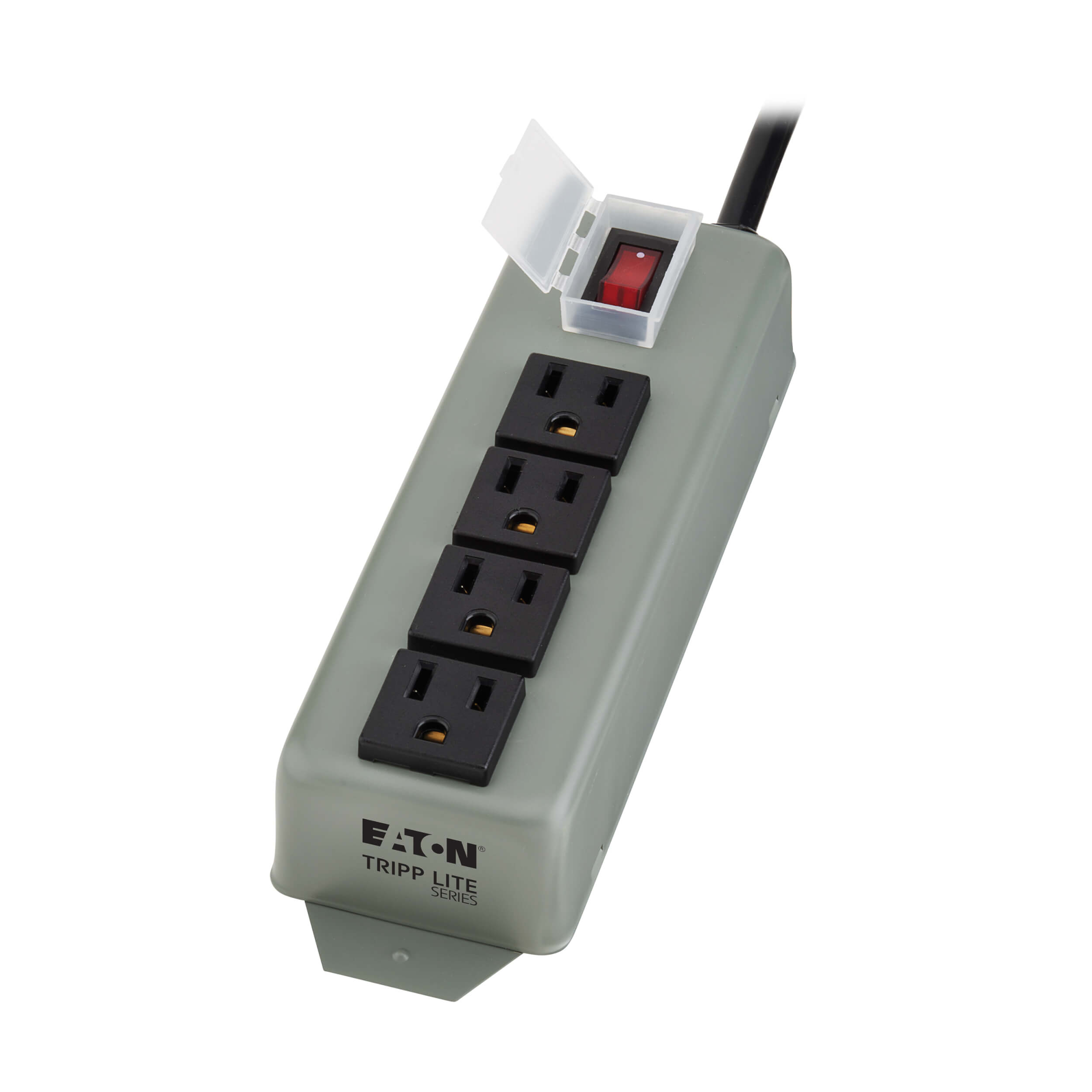 Waber Industrial Power Strip, 4-Outlet, 6 ft. Cord, Locking Switch ...