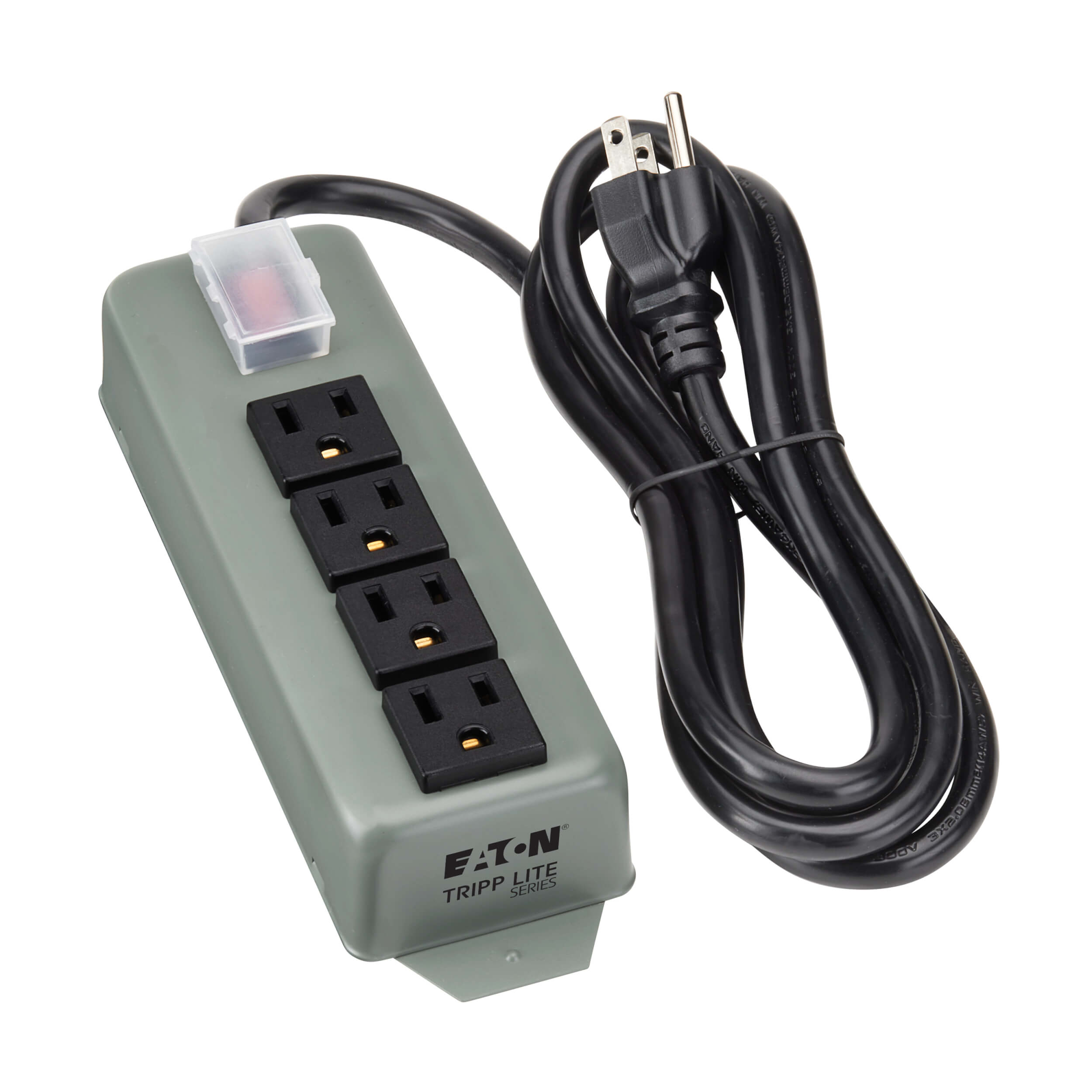 Waber Industrial Power Strip, 4-Outlet, 6 ft. Cord, Locking Switch ...