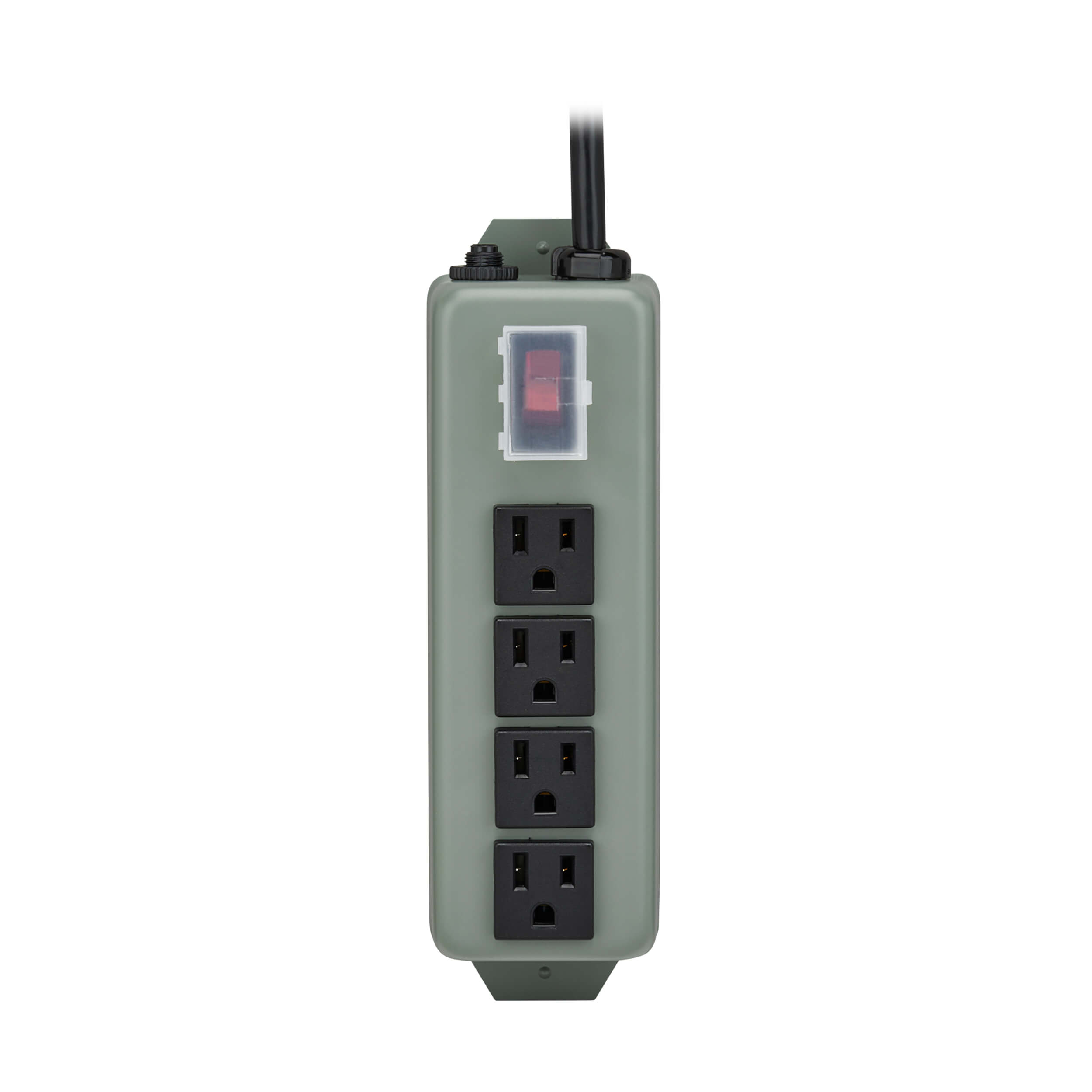 Waber Industrial Power Strip, 4-Outlet, 6 ft. Cord, Locking Switch ...
