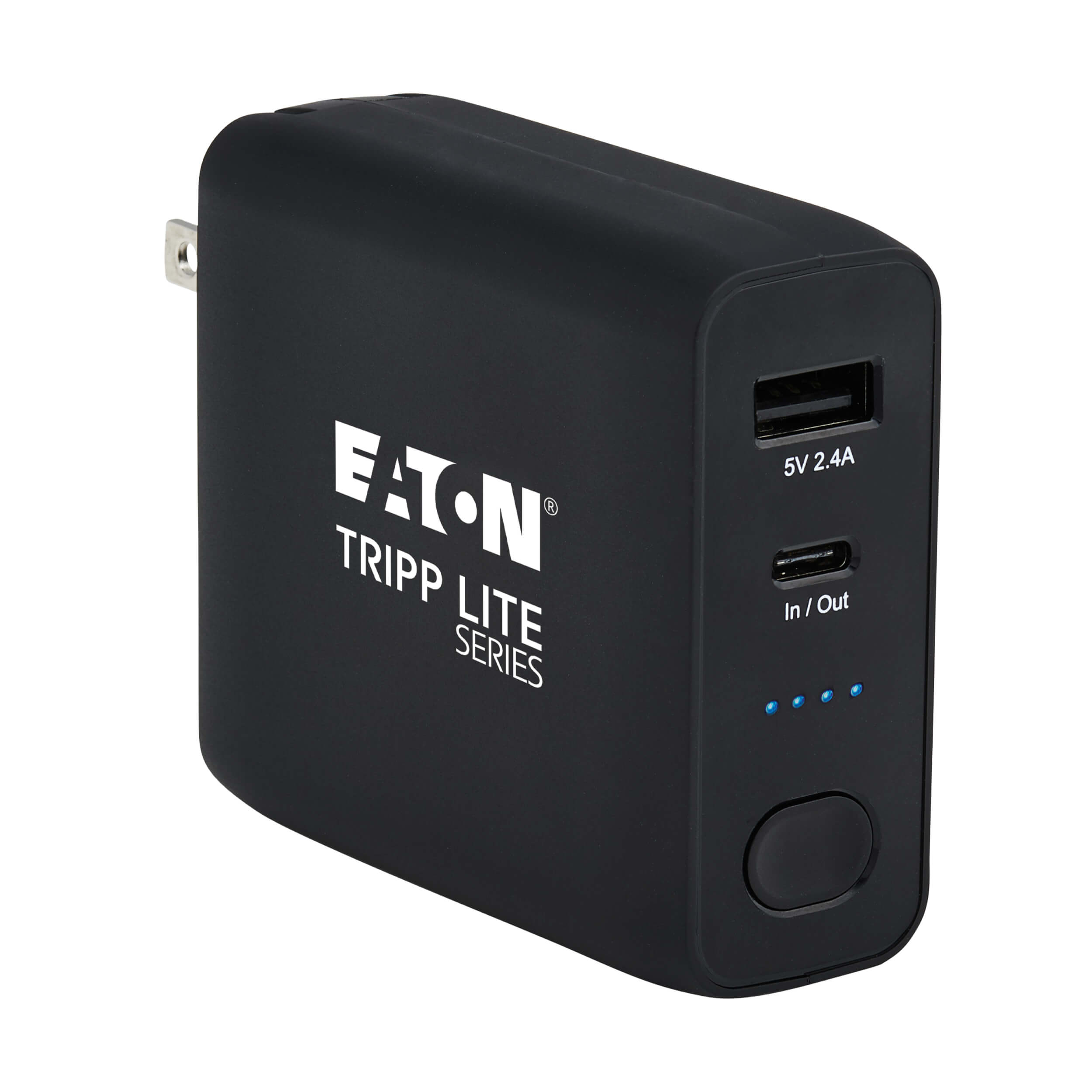 Wall Charger + Portable Power Bank, 15W, USB-C, USB-A, Lithium-ion ...