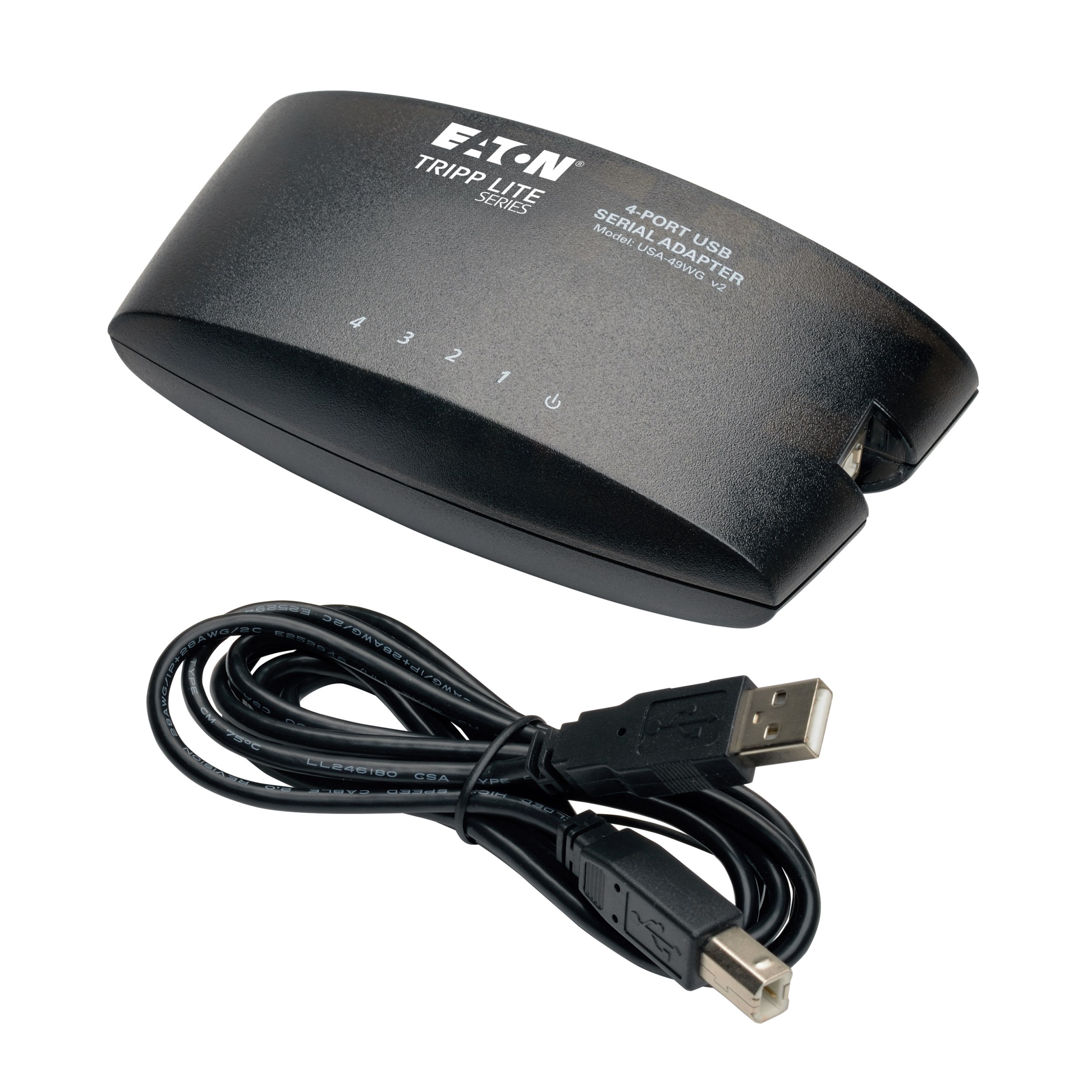 4-Port USB-A to Serial DB9 Adapter, Keyspan | Eaton