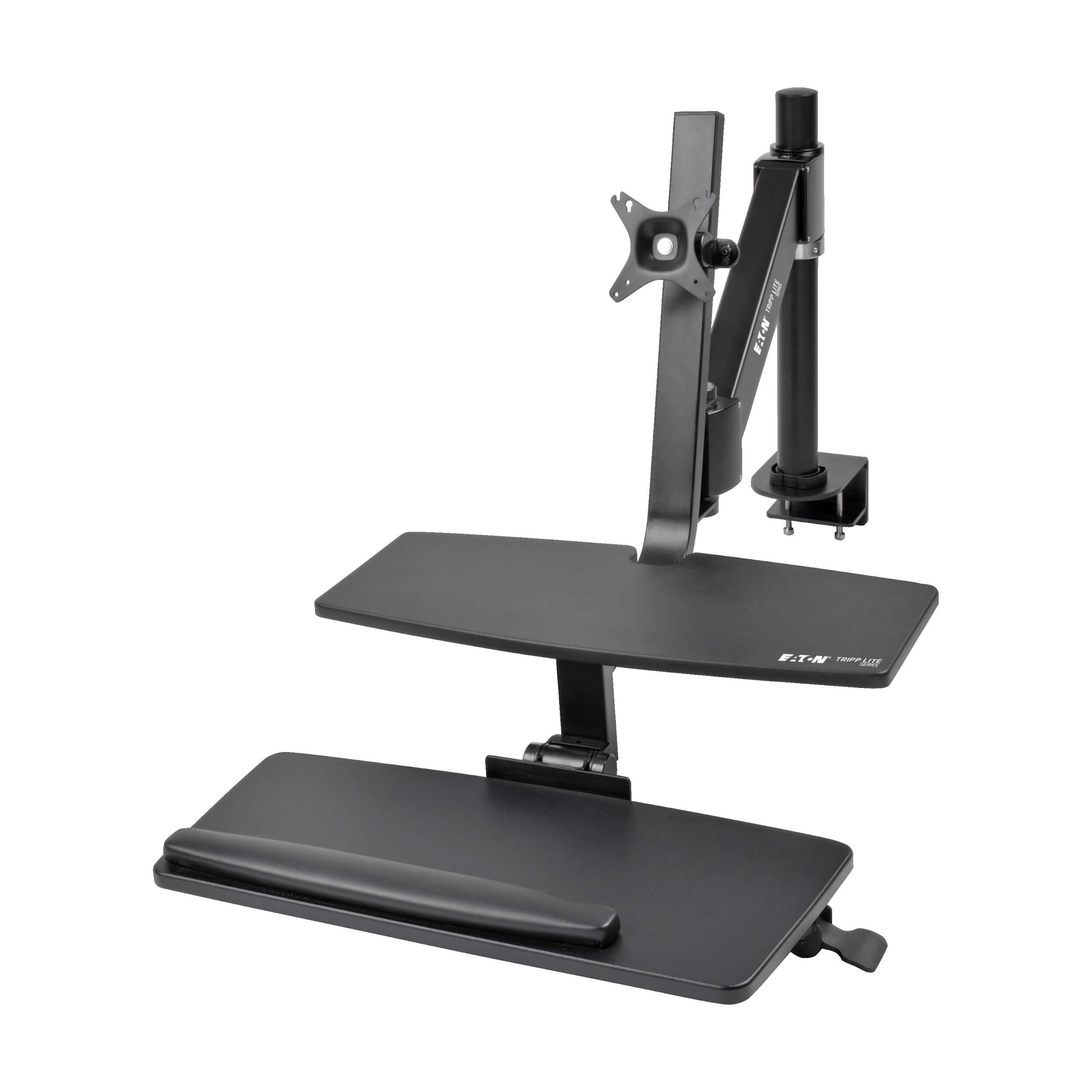 WorkWise Standing Desk-Clamp Workstation, Single-Monitor | Eaton