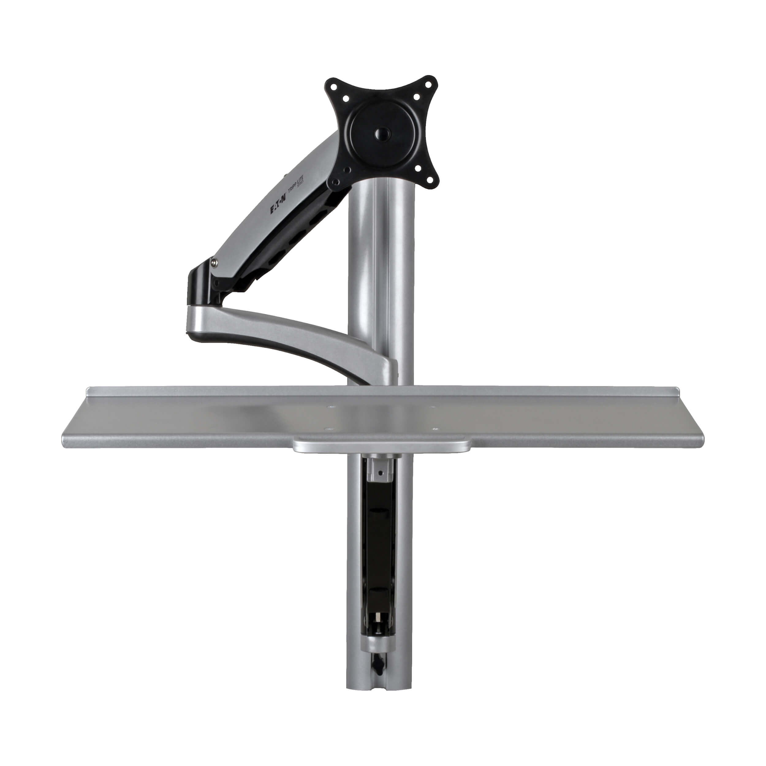 Sit Stand Wall Mount Workstation, Single Display | Eaton