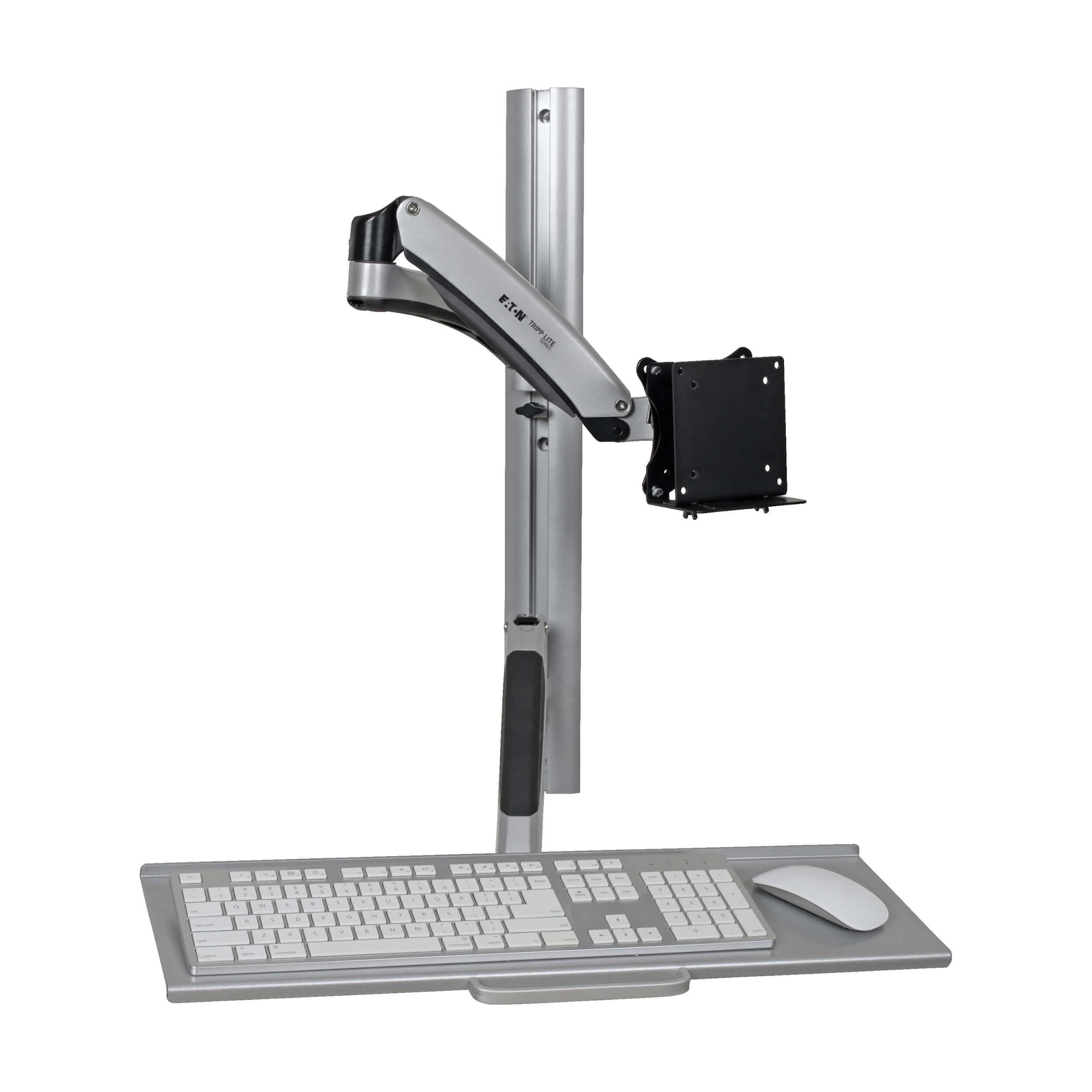 Sit Stand Wall Mount Workstation, Single Display | Eaton