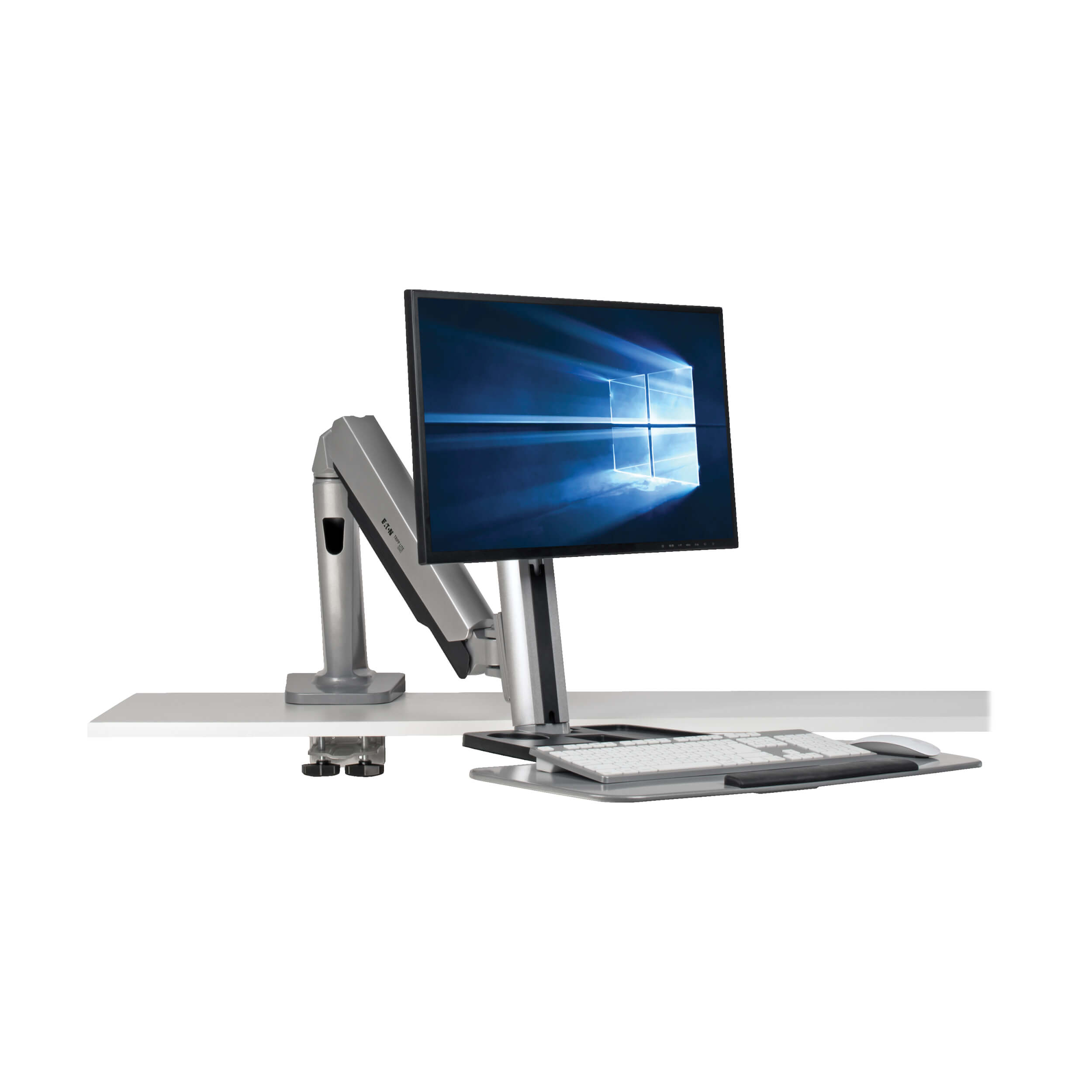 WorkWise Desk Mounted Workstation, Single Display | Eaton