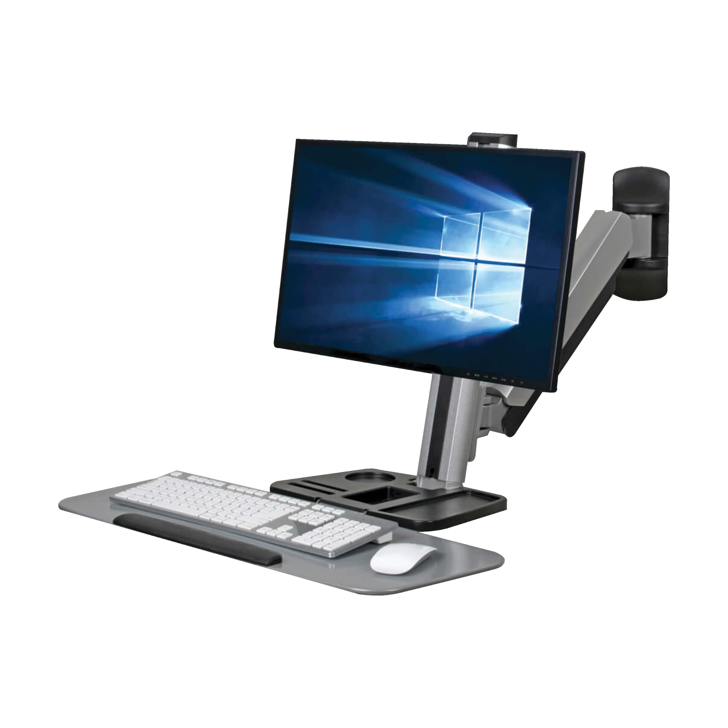 WorkWise Wall Mounted Workstation, Single Display | Eaton