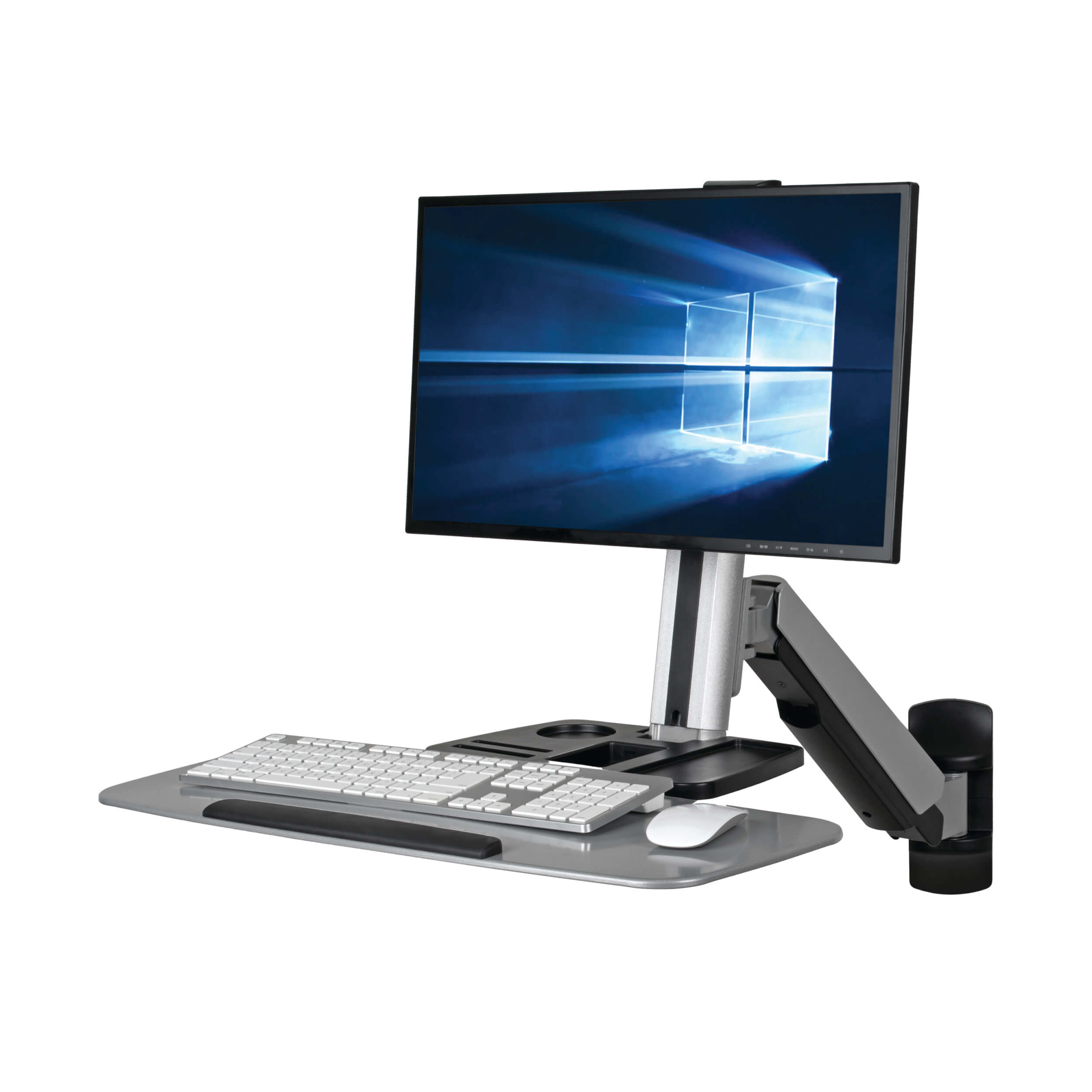WorkWise Wall Mounted Workstation, Single Display | Eaton