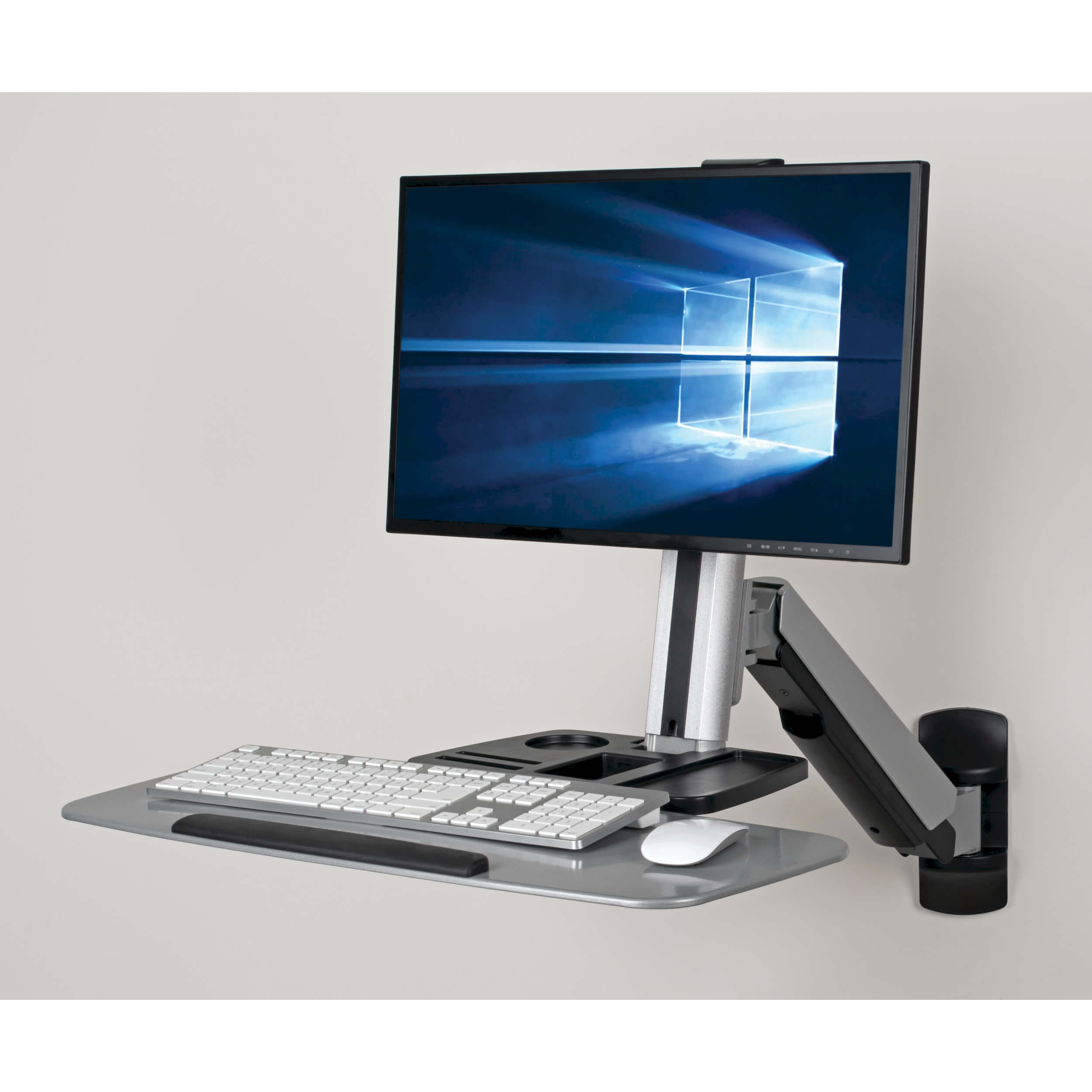 WorkWise Wall Mounted Workstation, Single Display | Eaton