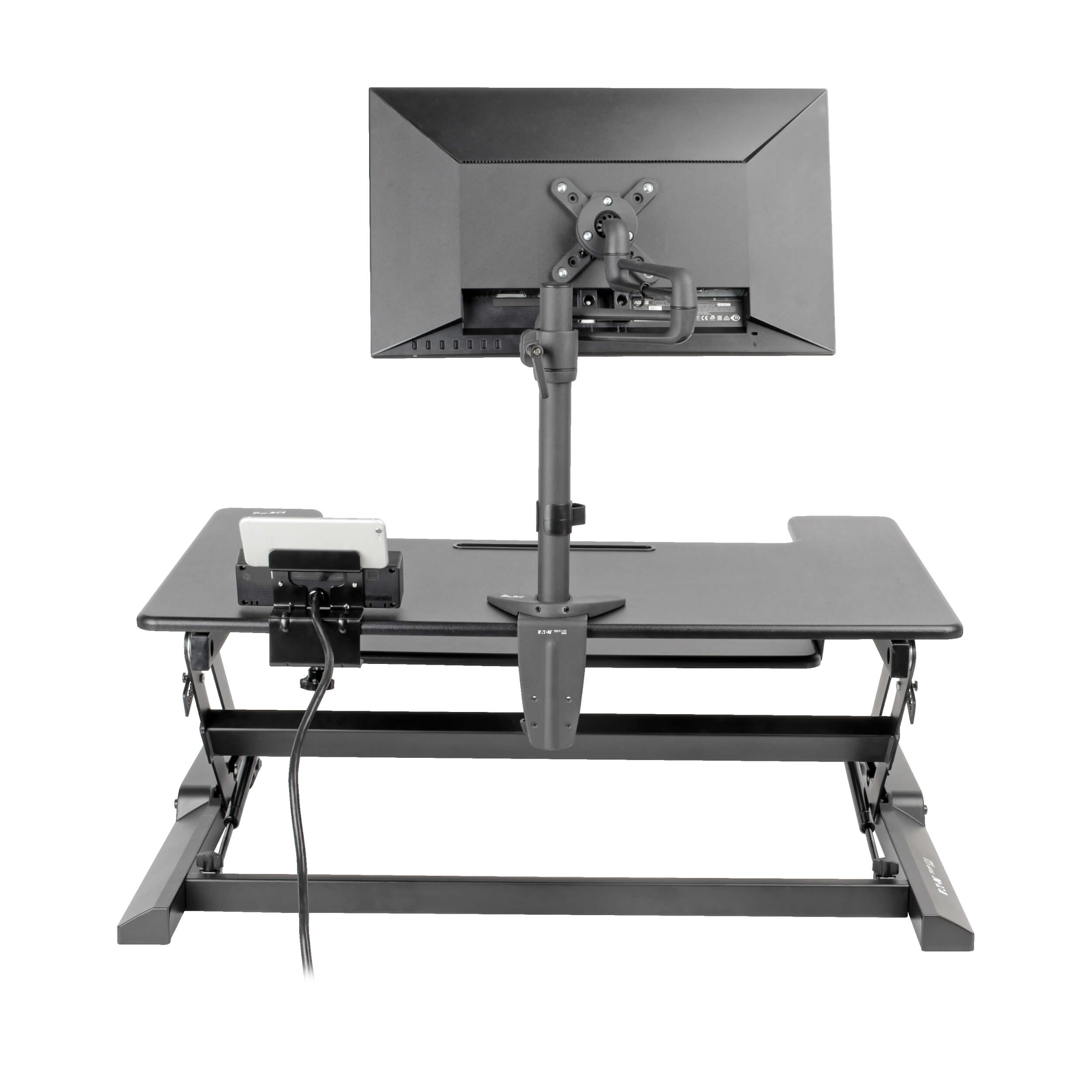 WorkWise Height-Adjustable Sit Stand Desktop Workstation | Eaton