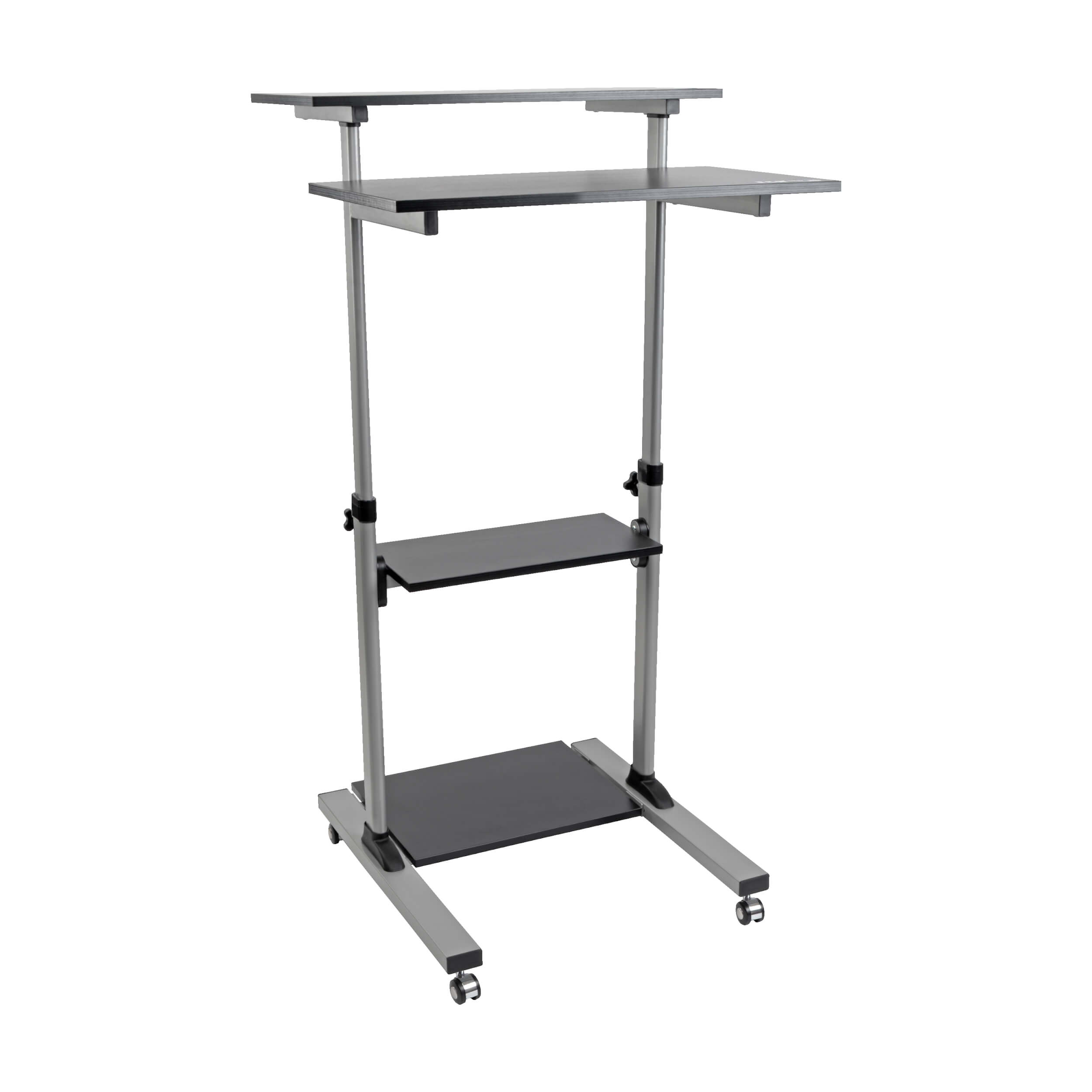 Rolling Standing Desk Workstation, Height Adjustable | Eaton