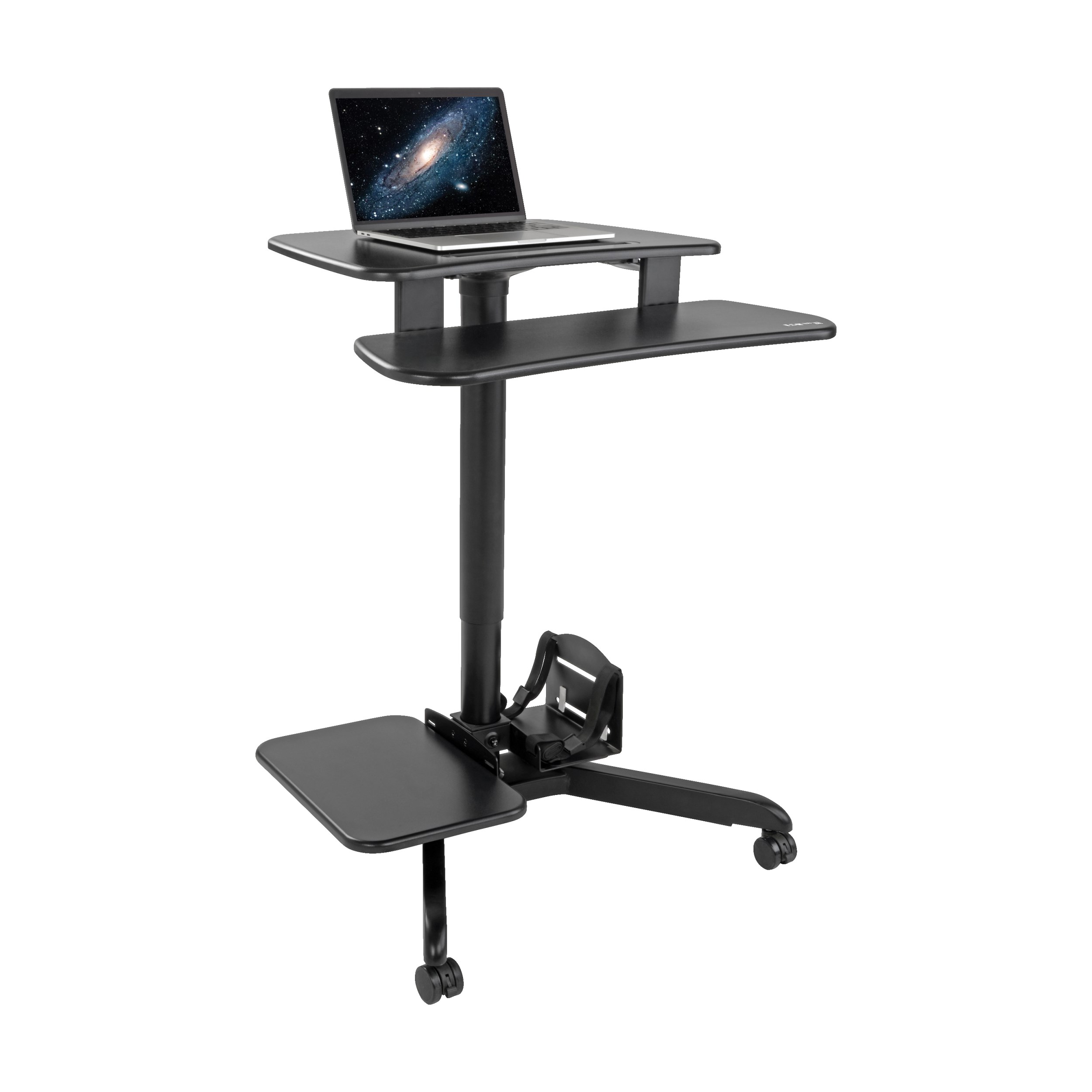 Mobile Standing Desk/Workstation, Height Adjustable | Eaton