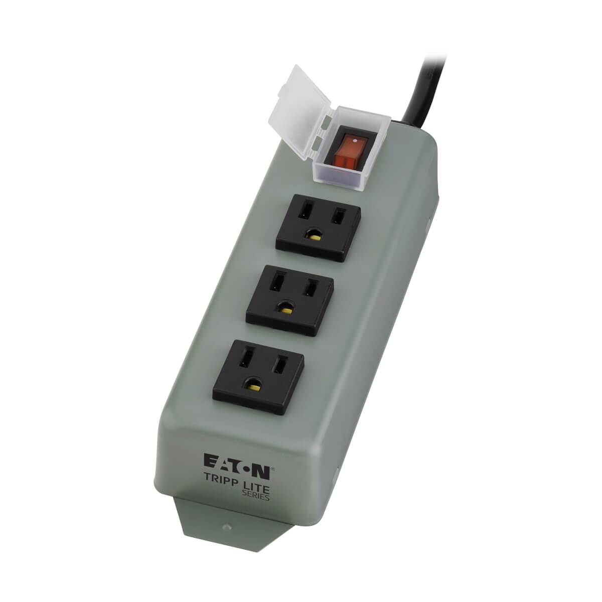 Waber Industrial Power Strip, 3-Outlet, 9 ft. Cord, NEMA 5-15P Plug ...