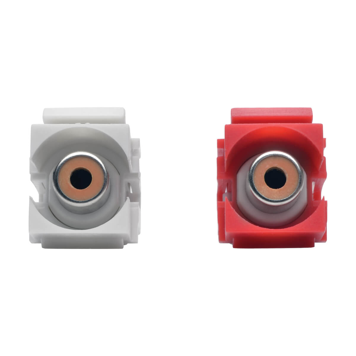 RCA Female Audio to Screw Terminal Keystone Jack Kit, Red/White | Eaton