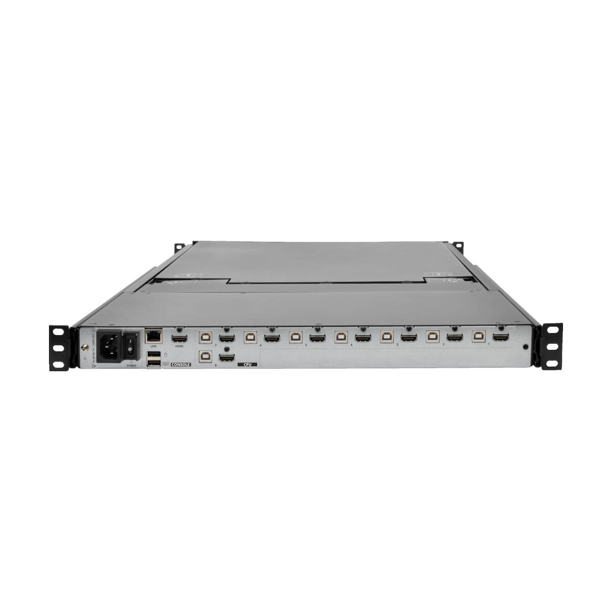 8-Port 1U Console HDMI KVM Switch with 17 in. LCD, IP Remote Access ...