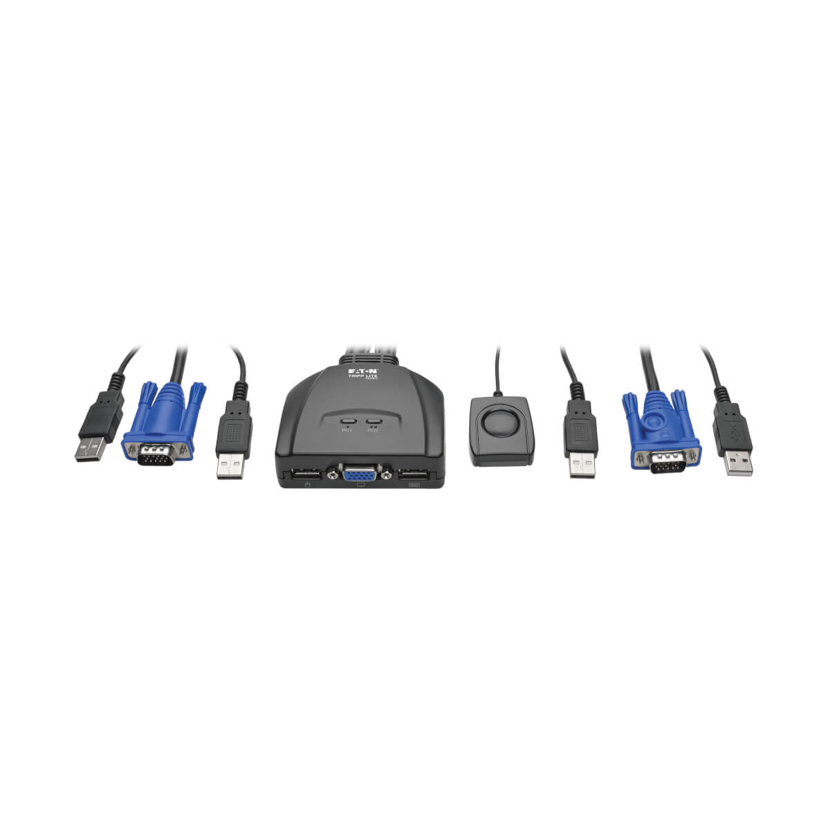 2-Port USB/VGA Cable KVM Switch, Cables, USB | Eaton