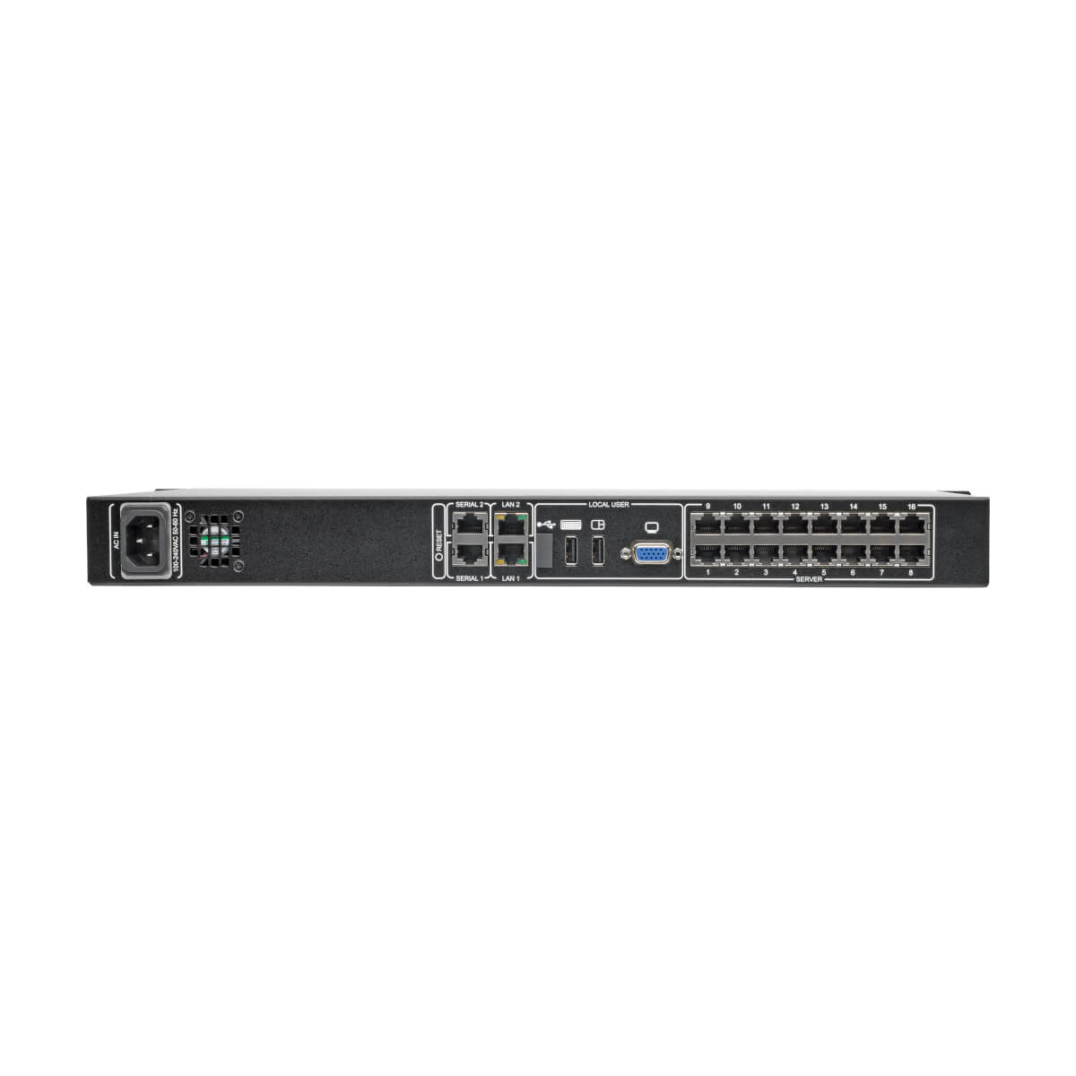 NetCommander 16-Port Cat5 KVM over IP Switch - 1 Remote + 1 Local User ...