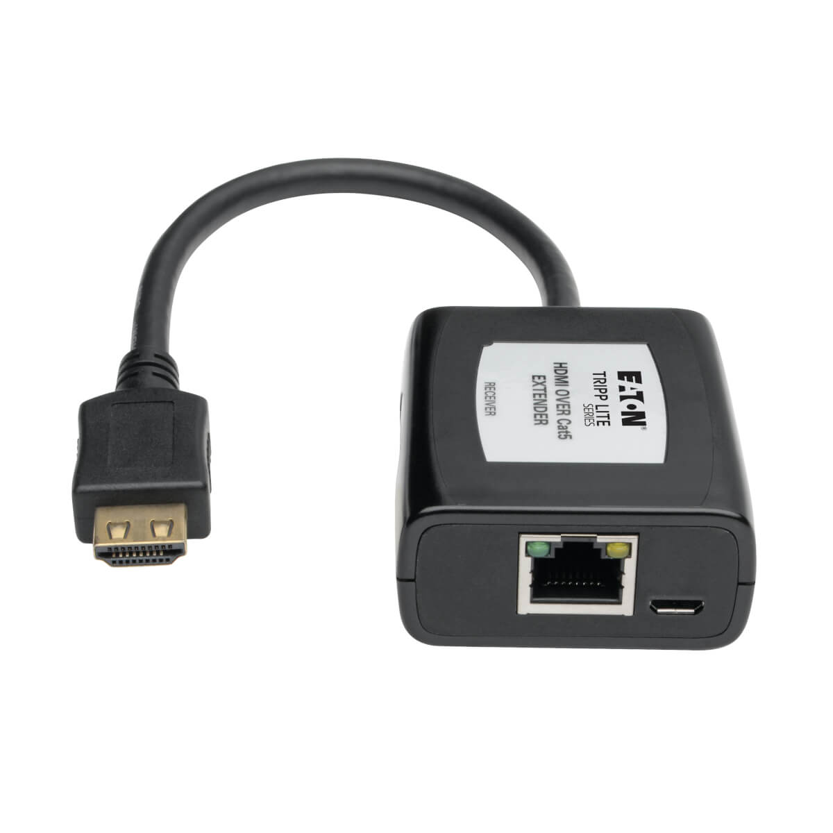 HDMI over Cat5 Cat6 Extender, USB Powered, 125-ft. | Eaton