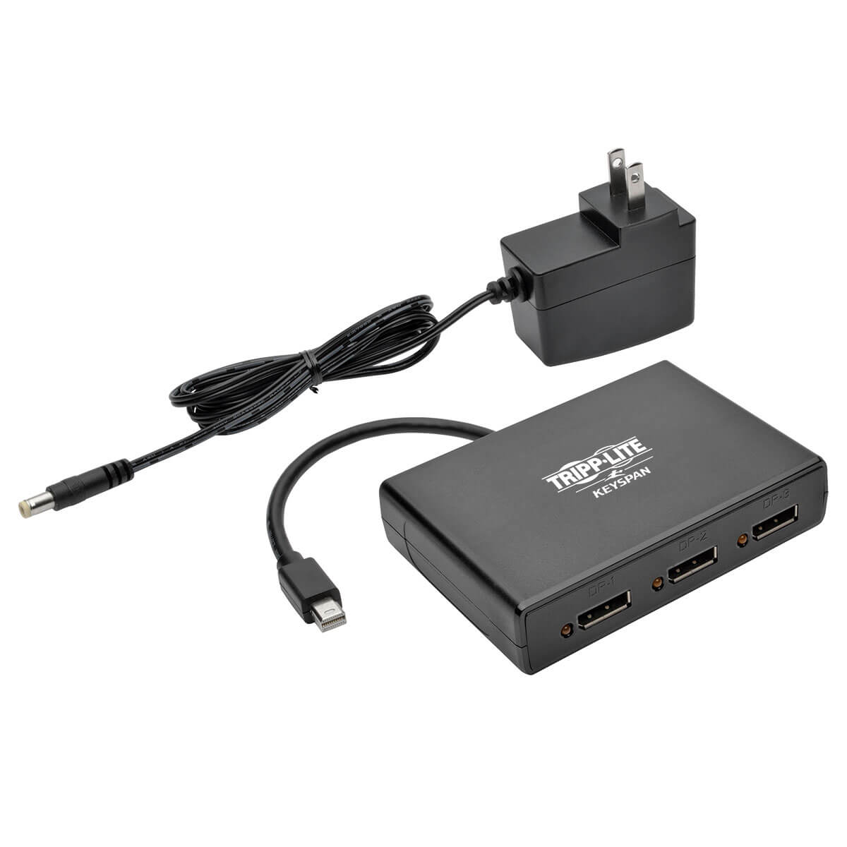 3-Port Mini DisplayPort to DisplayPort Splitter, 4K 60 Hz UHD | Eaton