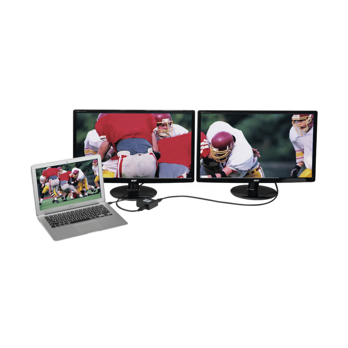 2-Port Mini DisplayPort to HDMI Splitter, MST Hub, 4K UHD | Eaton