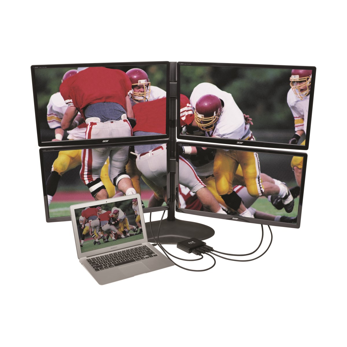 4-Port Mini DisplayPort to DisplayPort Splitter, 4K 60 Hz UHD | Eaton