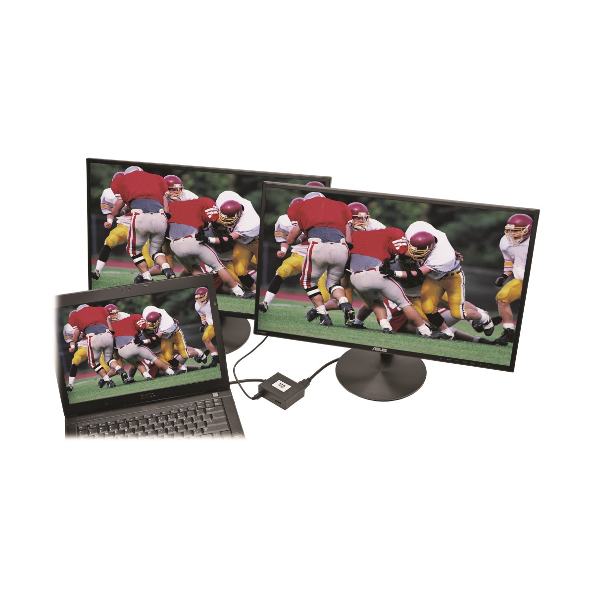 2-Port DisplayPort Splitter, MST Hub, 4K 60Hz UHD, DP1.2, TAA | Eaton