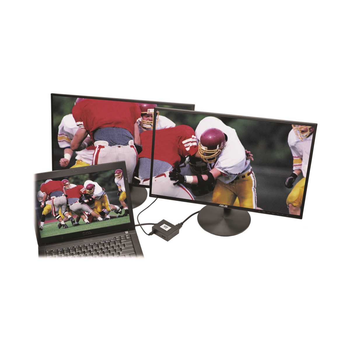 2-Port DisplayPort Splitter, MST Hub, 4K 60Hz UHD, DP1.2, TAA | Eaton