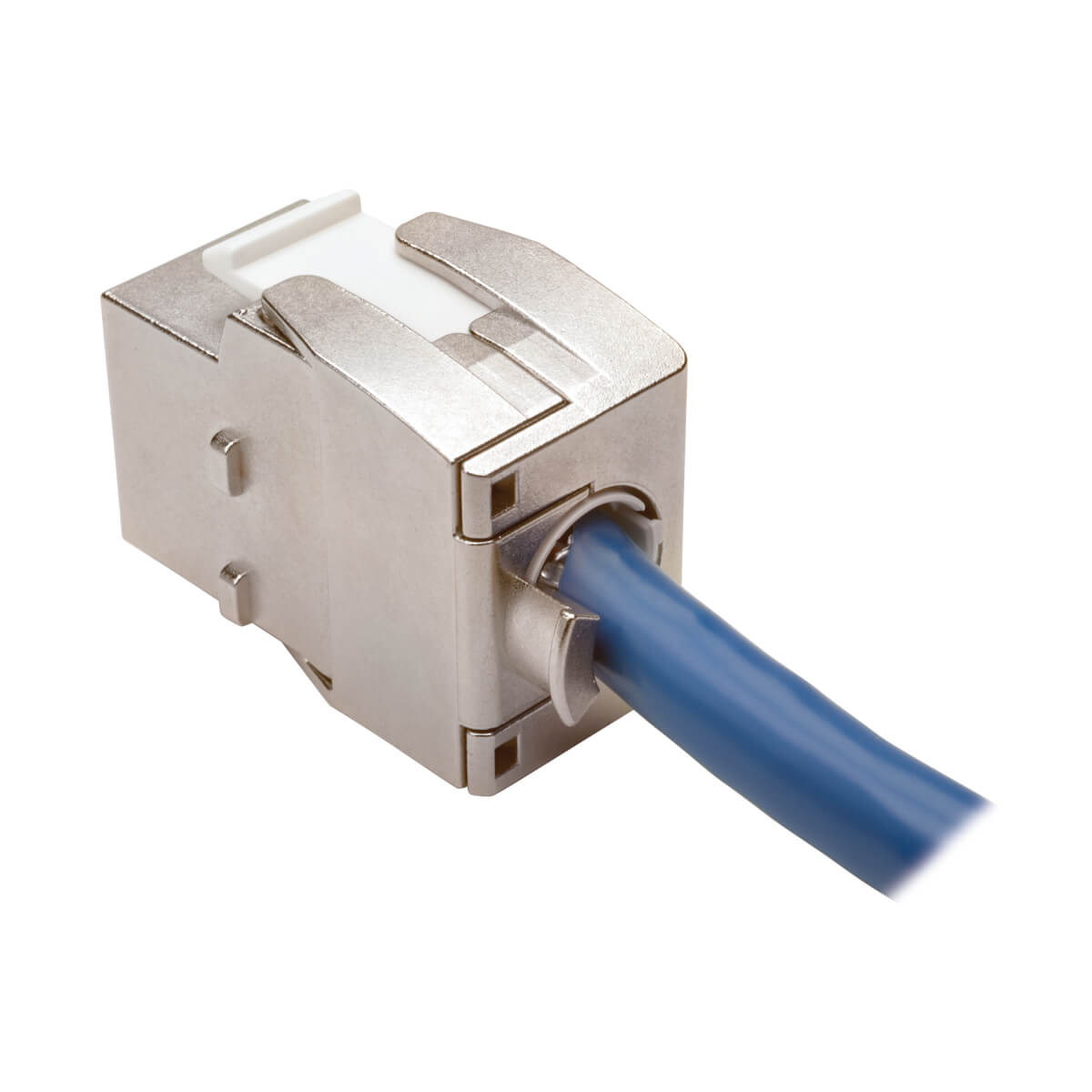 Toolless Cat6a Keystone Jack, Gray | Eaton