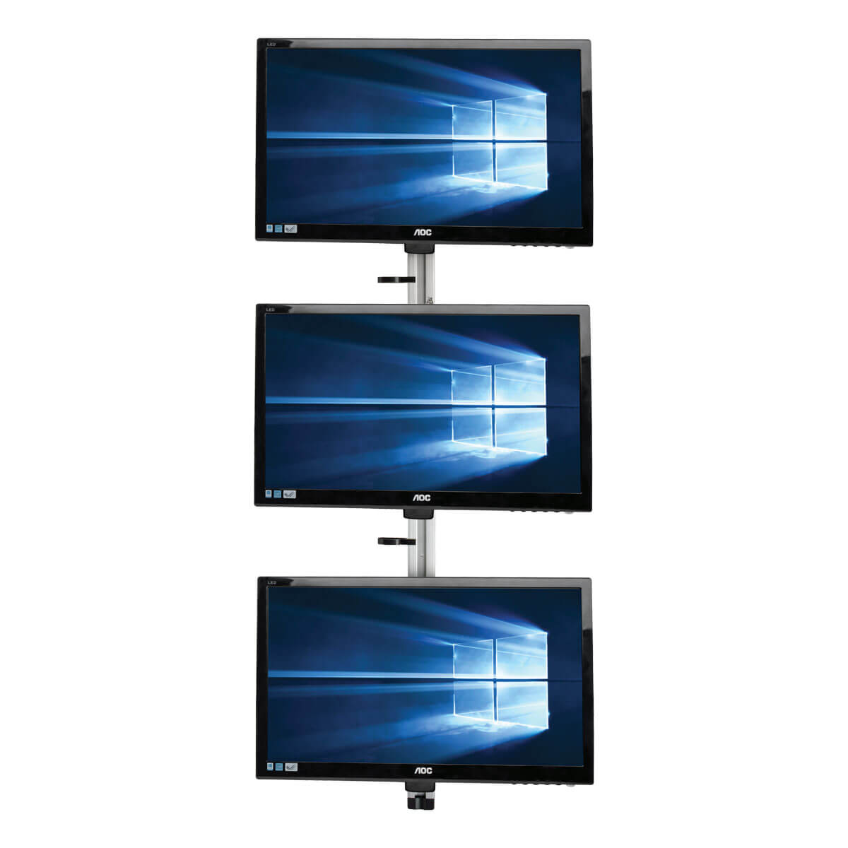 Triple Flat-Panel Rail Wall Mount for 10” to 15” TVs and Monitors | Eaton