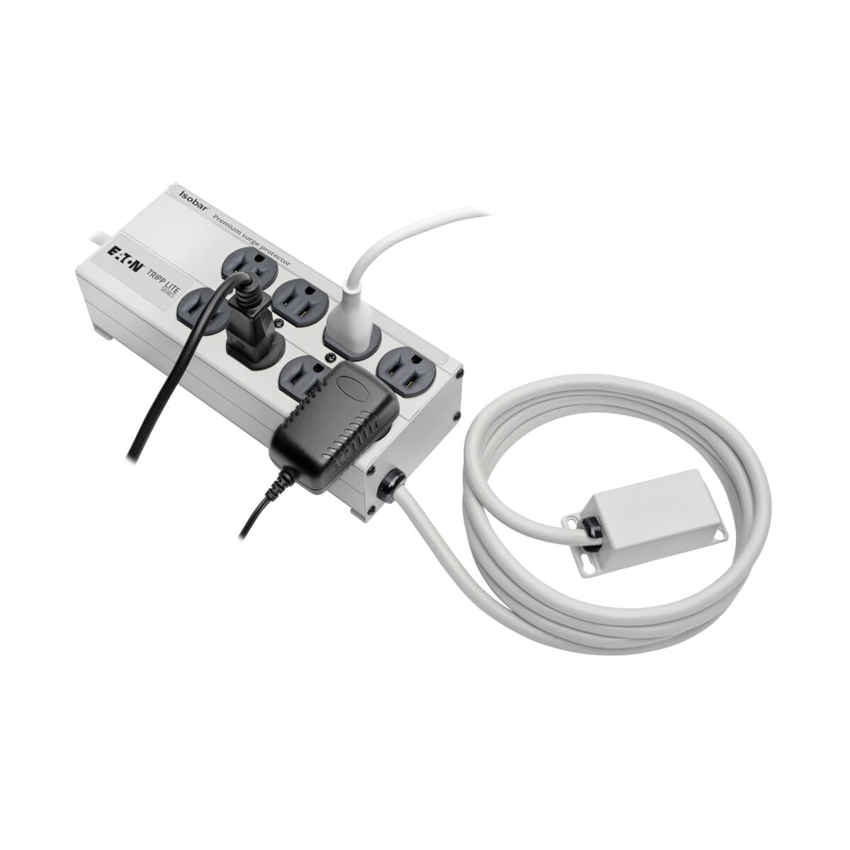 Isobar Surge Protector, 8 Outlet, 3840 Joules, Metal | Eaton