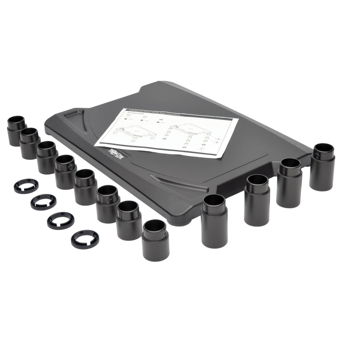 Hight-Adjustable Monitor Riser, Black | Eaton