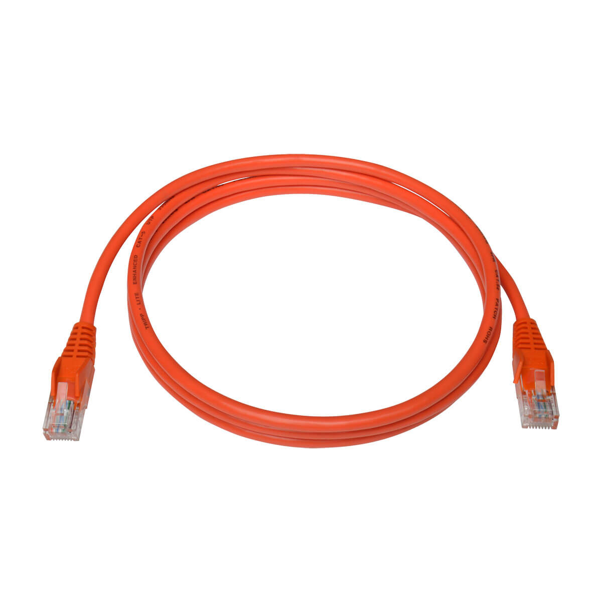 Cat5e Snagless Ethernet Cable, Orange, 6-ft | Eaton