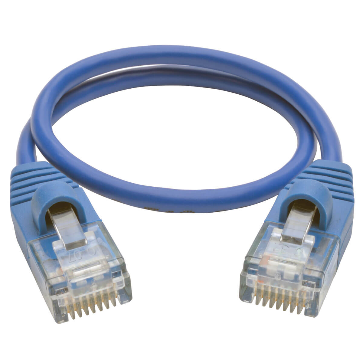 Cat5e Snagless Slim Ethernet Cable, Blue, 1-ft | Eaton