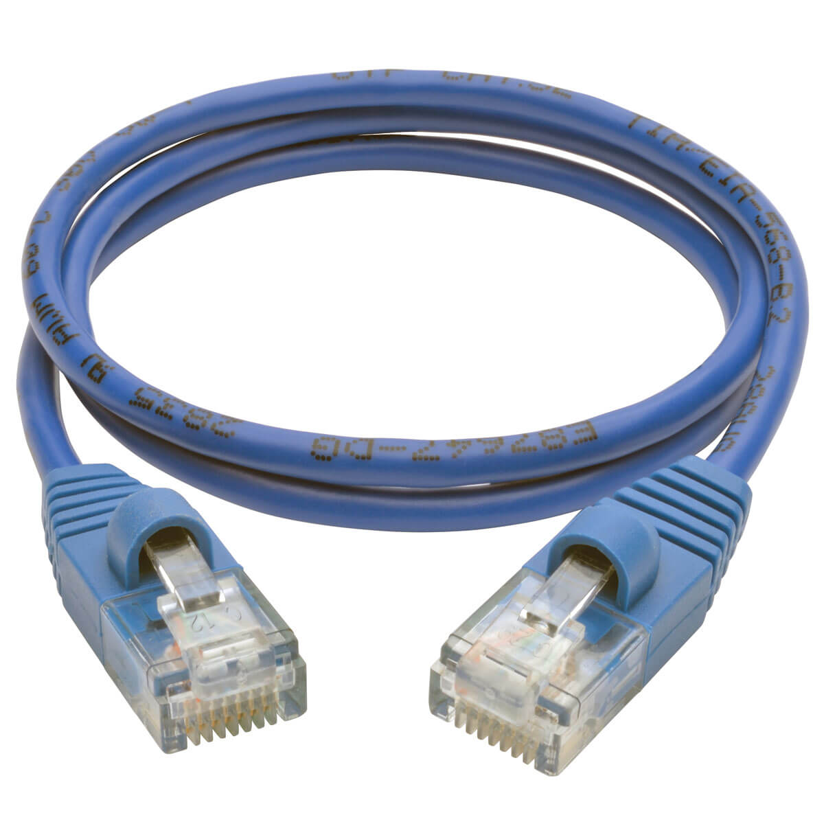 Cat5e Snagless Slim Ethernet Cable, Blue, 2-ft | Eaton