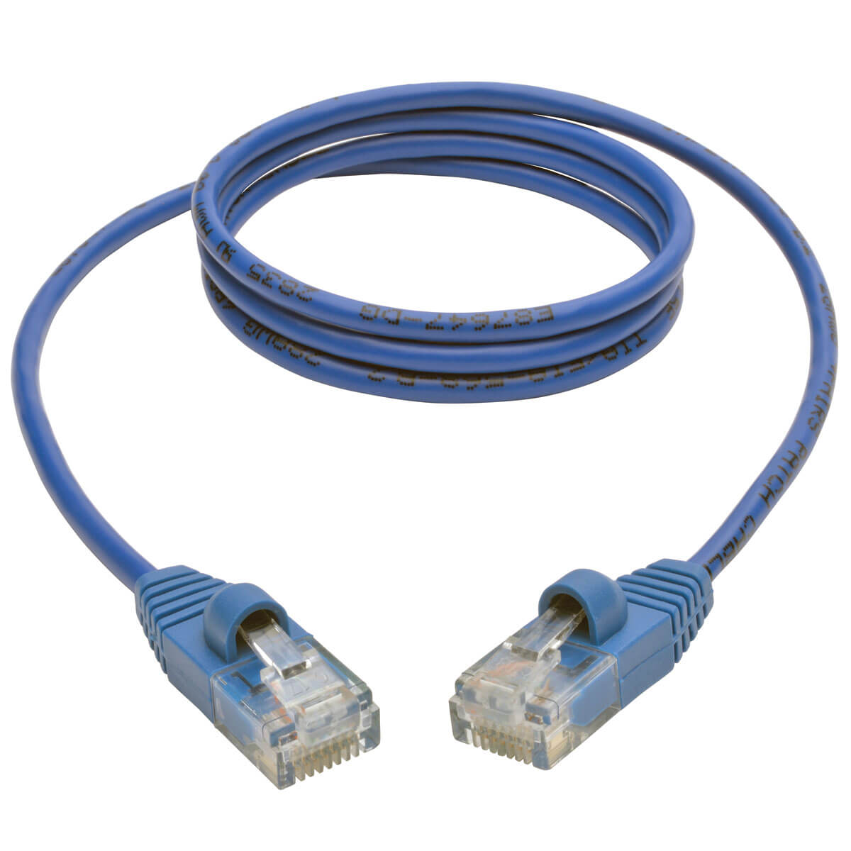 Cat5e Snagless Slim Ethernet Cable, Blue, 3-ft | Eaton