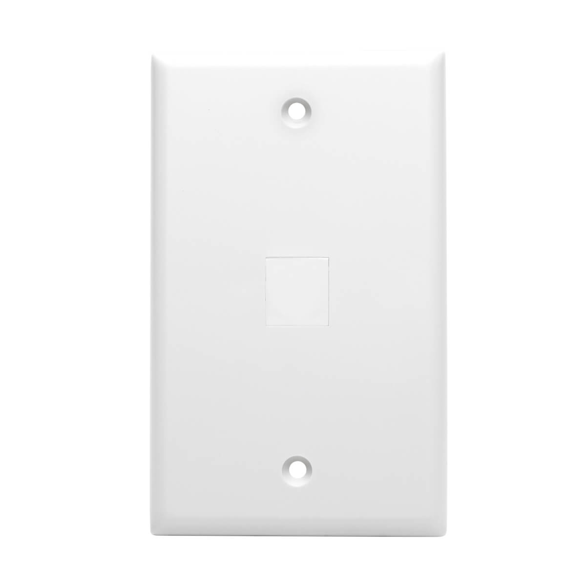 Snap-In Blank Keystone Jack Insert, White, 10 Pk | Eaton