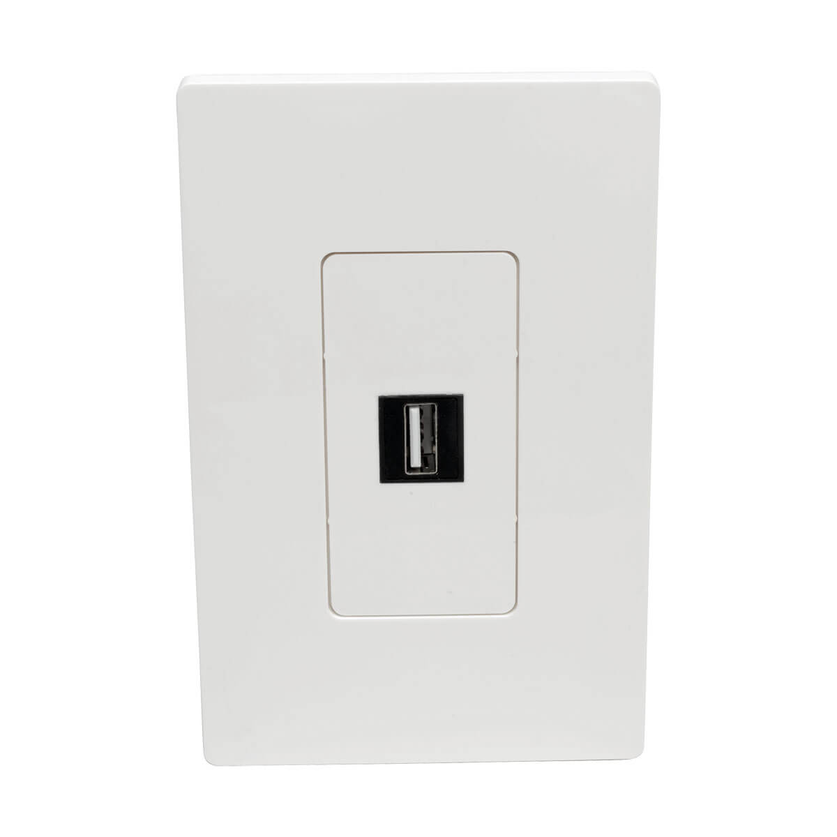 1-Port Keystone Single-Gang Faceplate, White | Eaton
