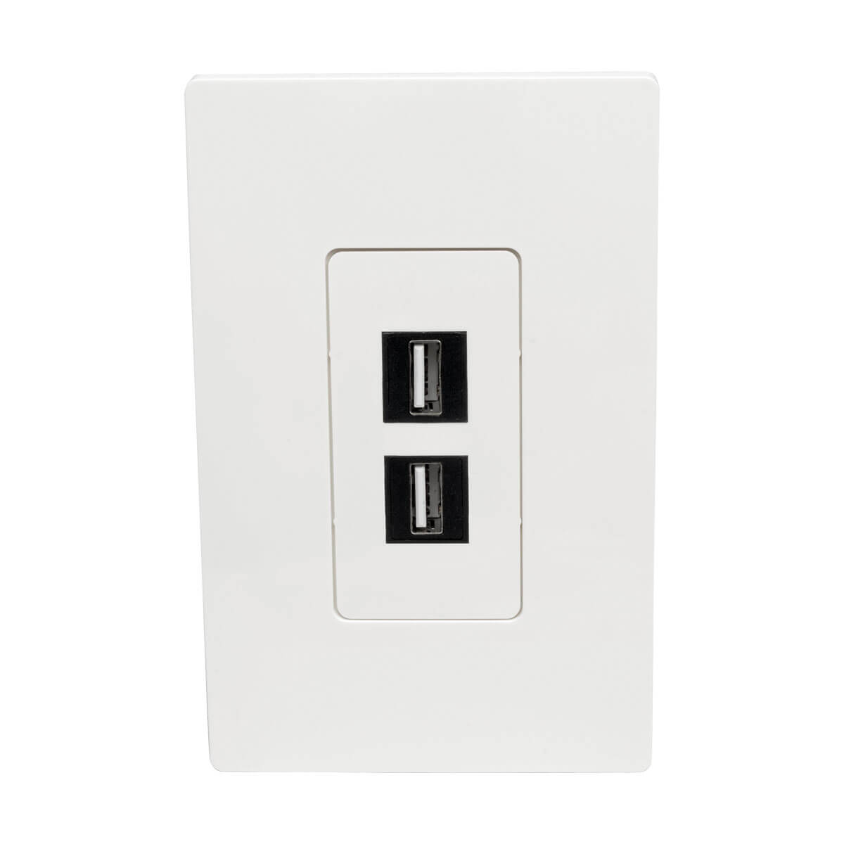 2-Port Keystone Single-Gang Faceplate, White | Eaton