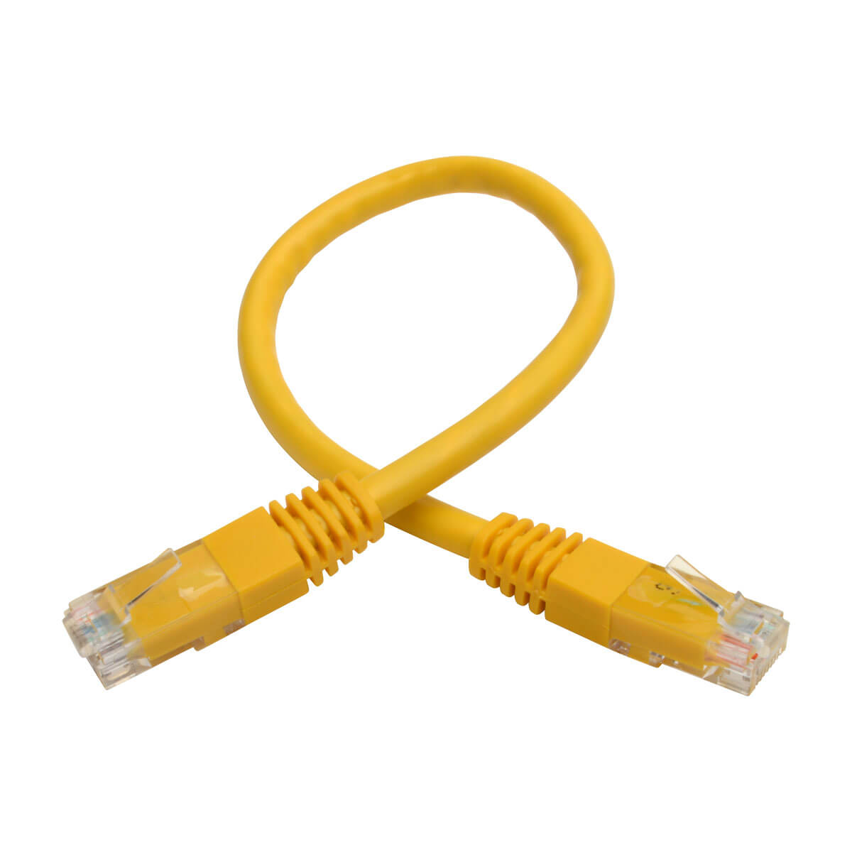 Cat6 Gigabit Ethernet Cable, Yellow, 1-ft | Eaton