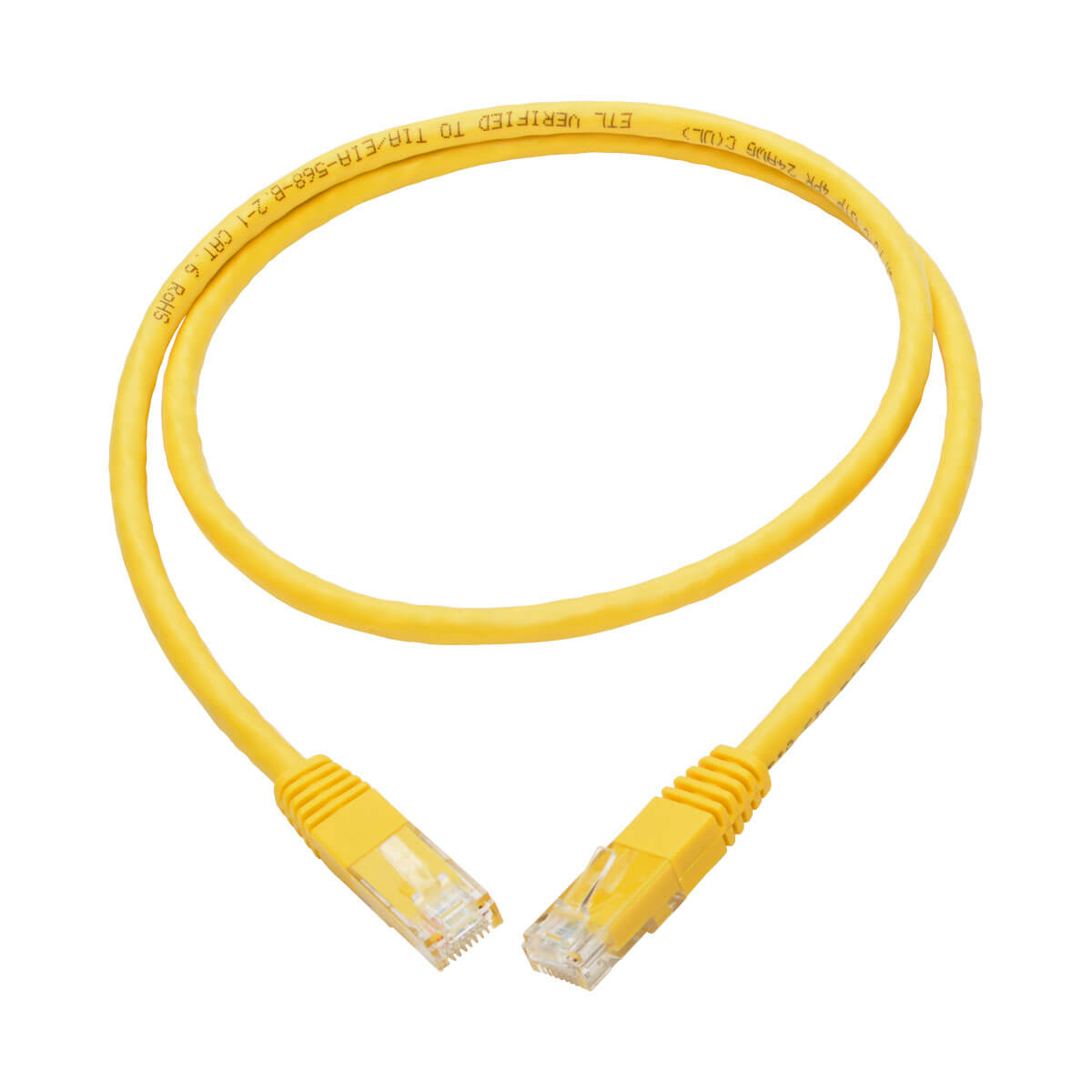 Cat6 Gigabit Ethernet Cable, Yellow, 3-ft | Eaton