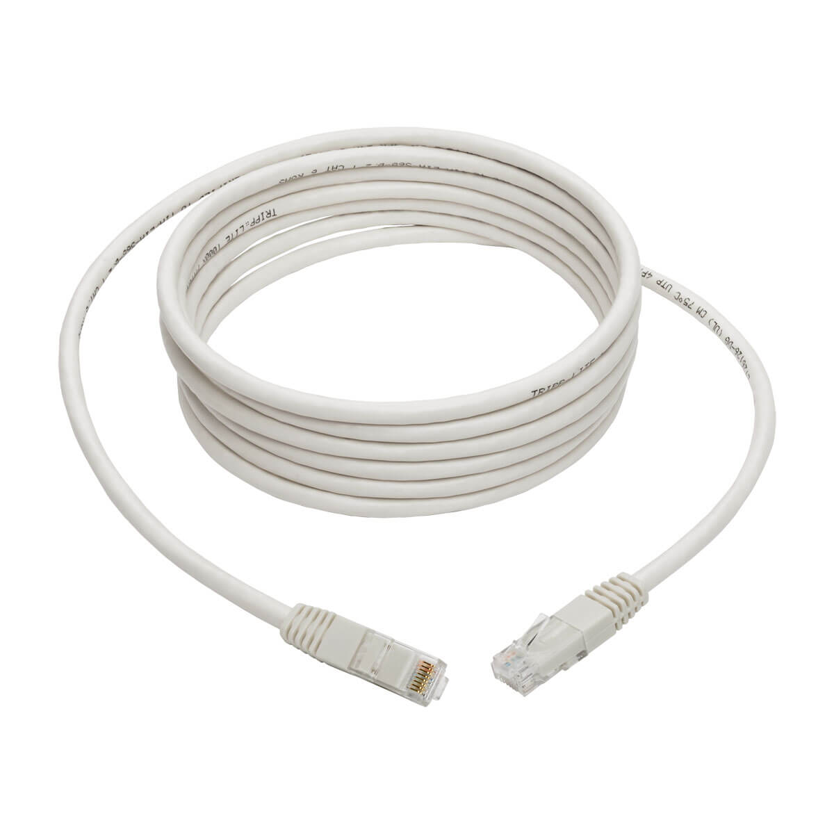 Cat6 Gigabit Ethernet Cable, White, 10-ft | Eaton