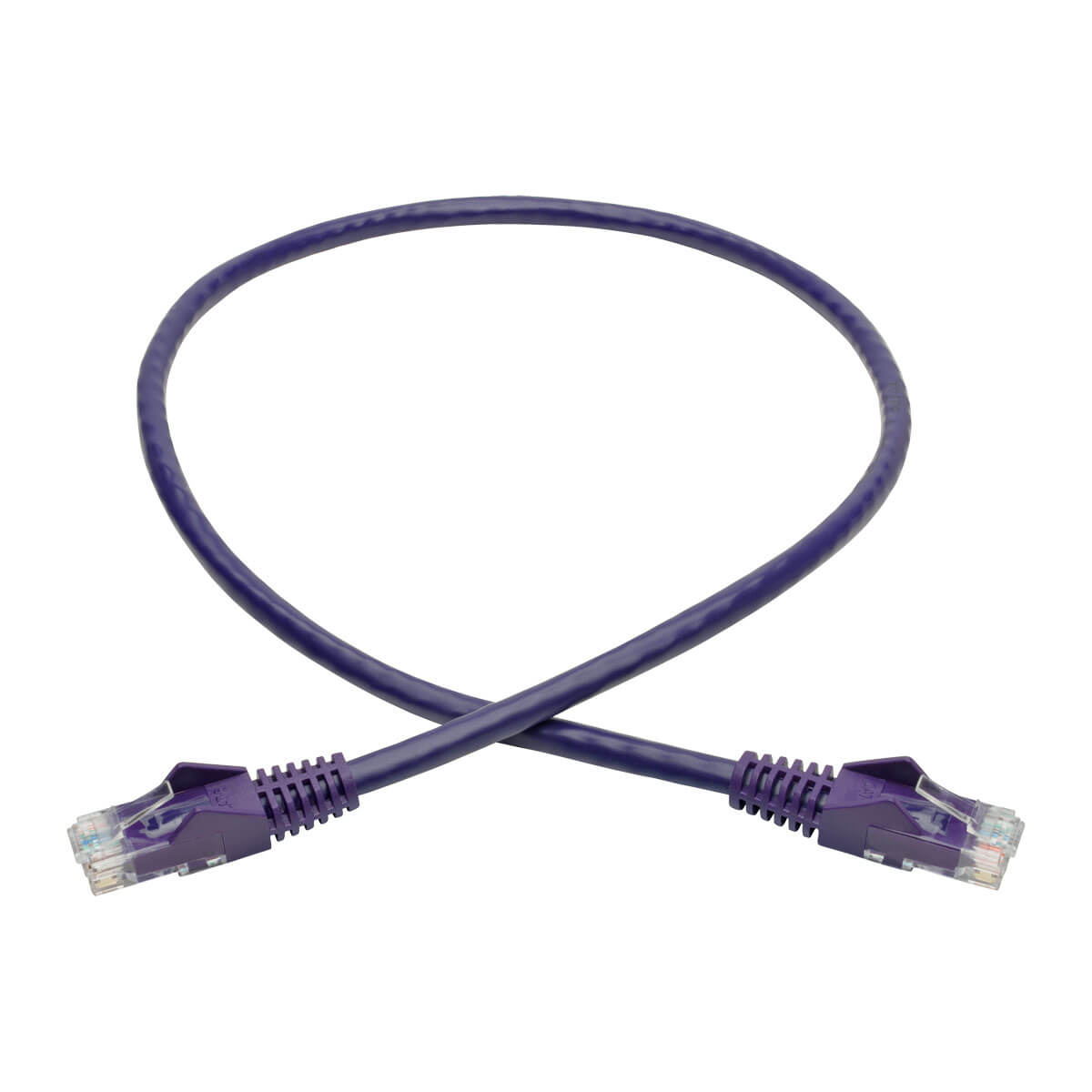 Cat6 Snagless Gigabit Ethernet Cable, Purple, 2-ft | Eaton