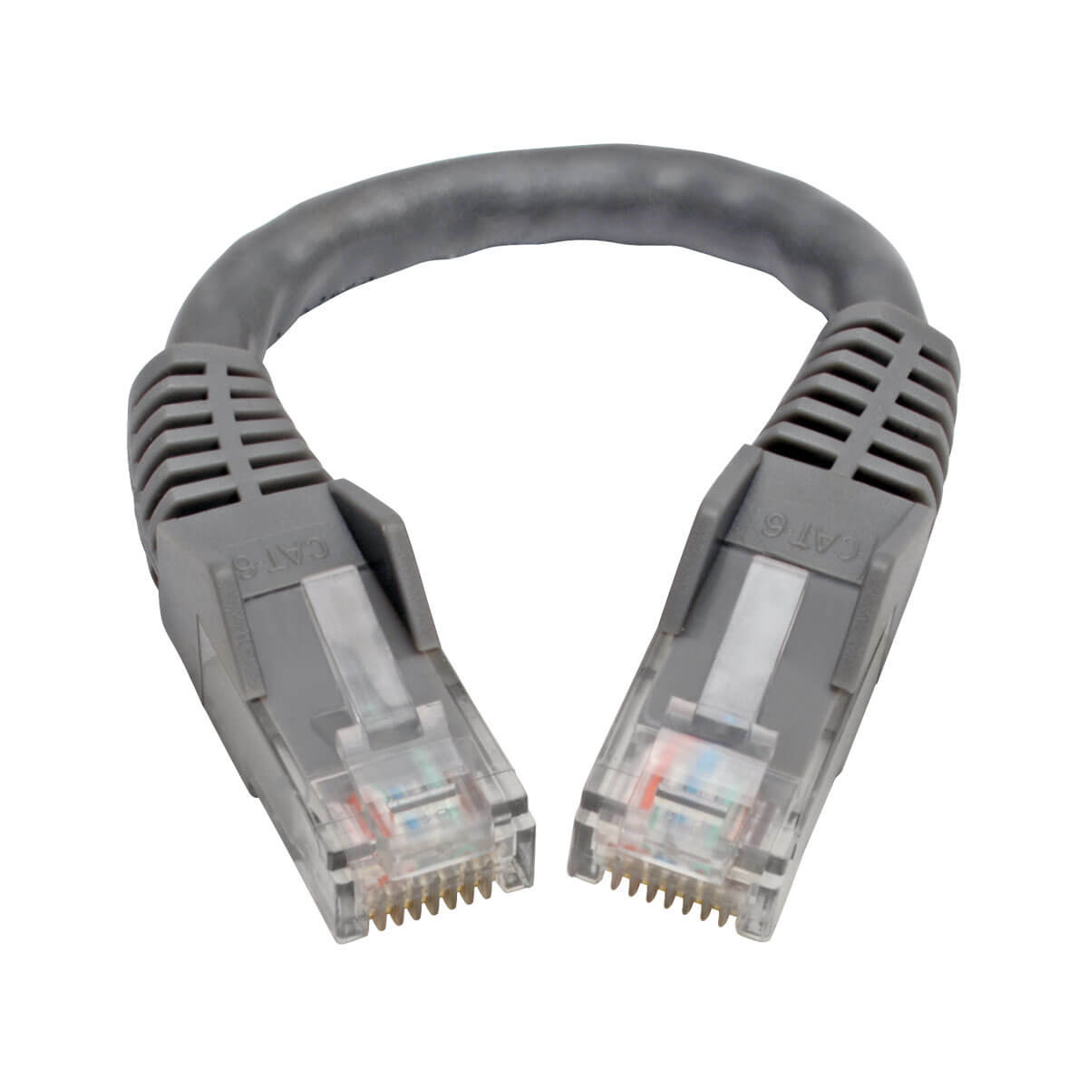Cat6 Snagless Gigabit Ethernet Cable, Gray, 6 in. | Eaton