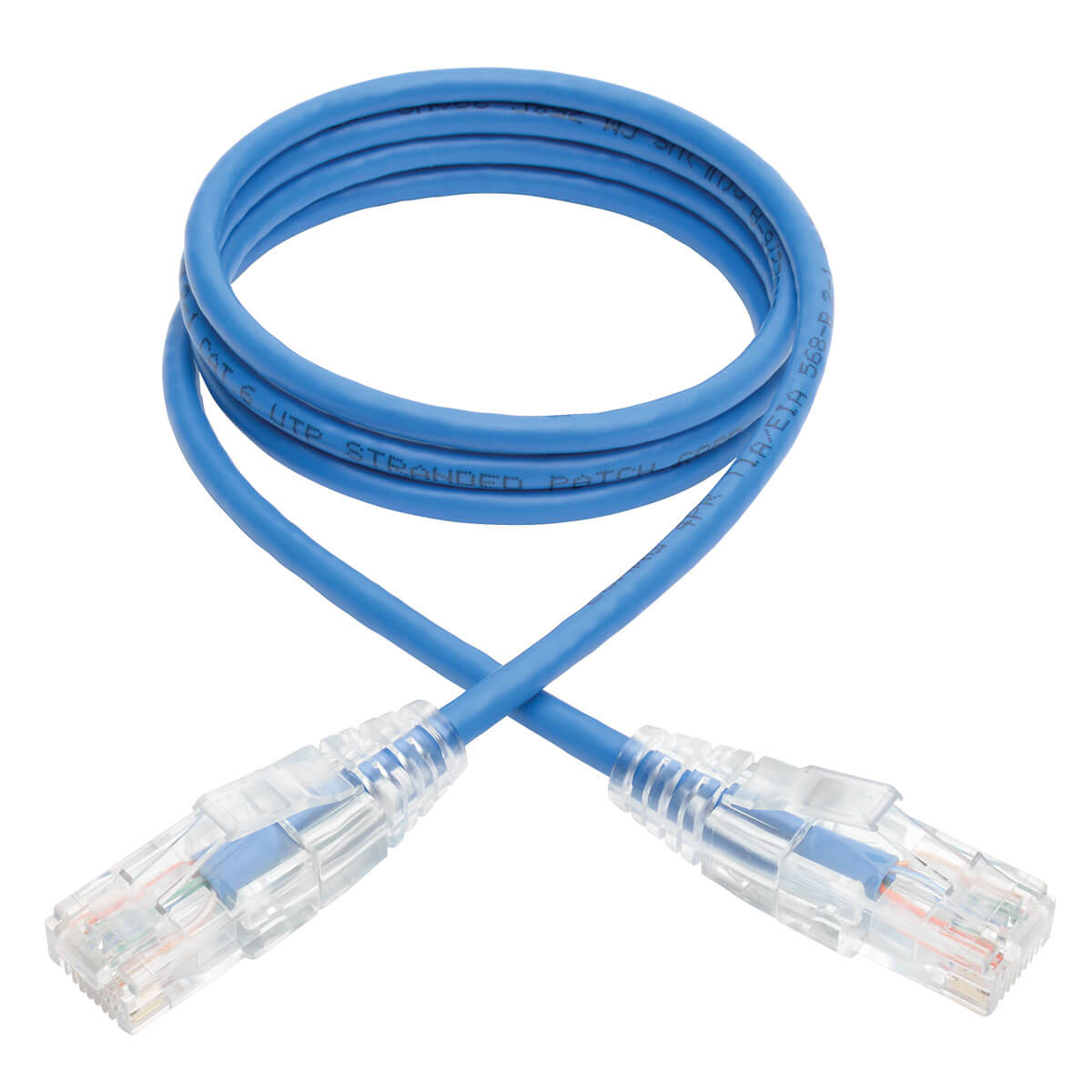 Cat6 Gigabit Snagless Slim Ethernet Cable, Blue, 3-ft | Eaton