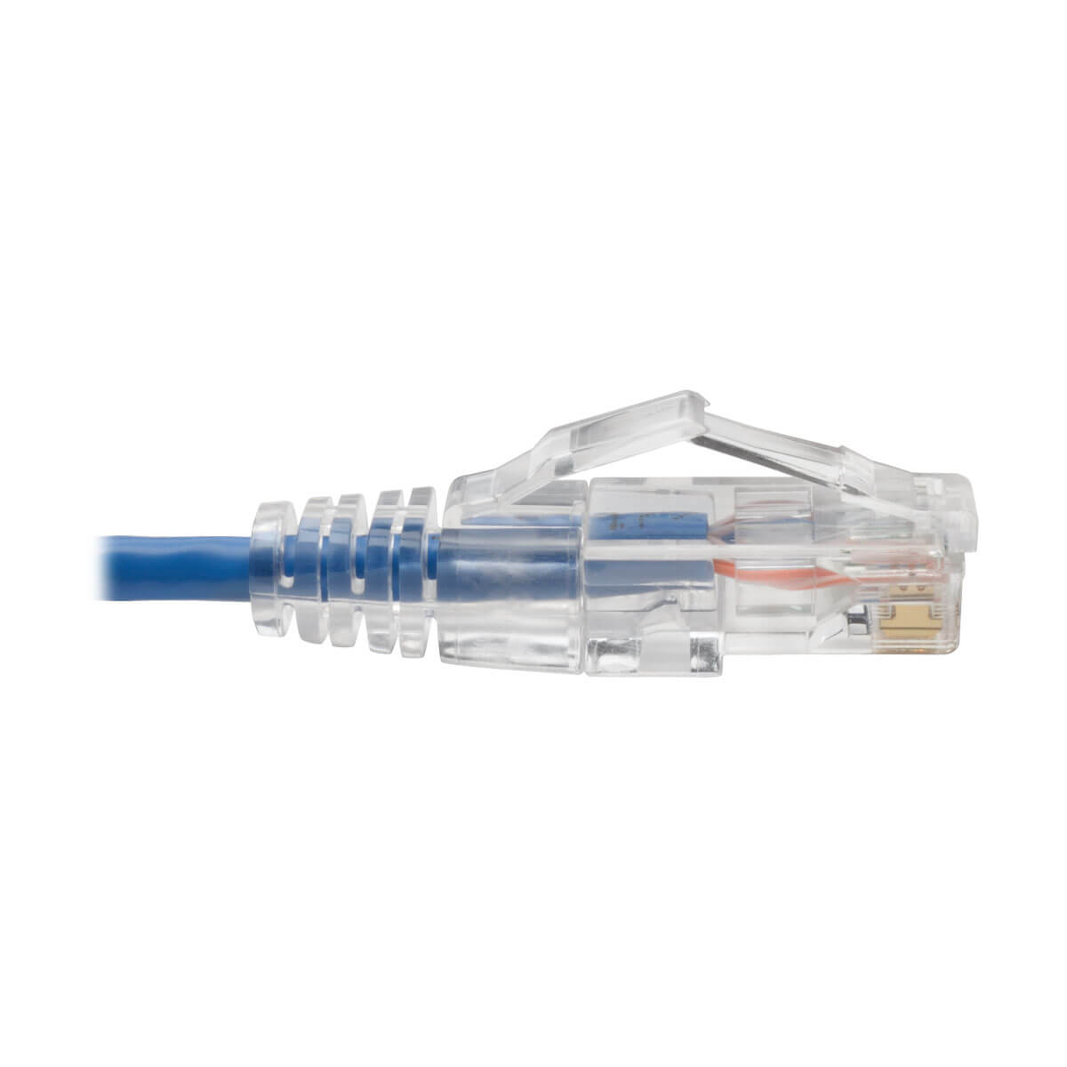 Cat6 Gigabit Snagless Slim Ethernet Cable, Blue, 6 in. | Eaton