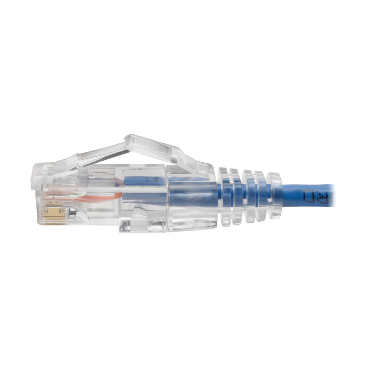 Cat6 Gigabit Snagless Slim Ethernet Cable, Blue, 6 in. | Eaton