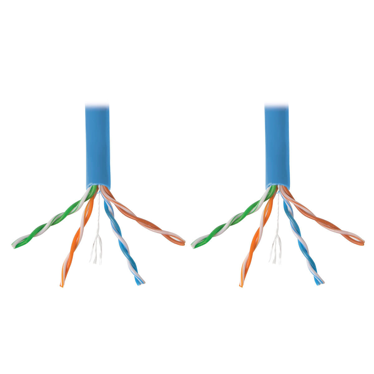 Cat6 Bulk UTP Stranded 24 AWG PVC Cable, Blue, 1000-ft. | Eaton