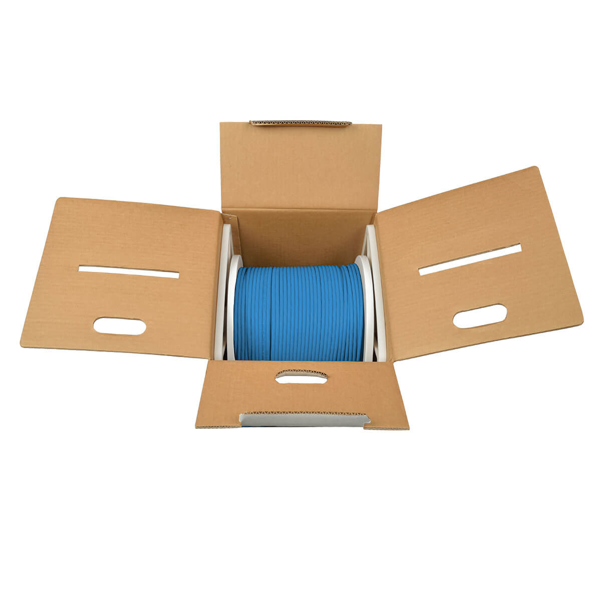 Cat6 Gigabit Bulk Solid PVC Cable, Blue, 1000-ft | Eaton