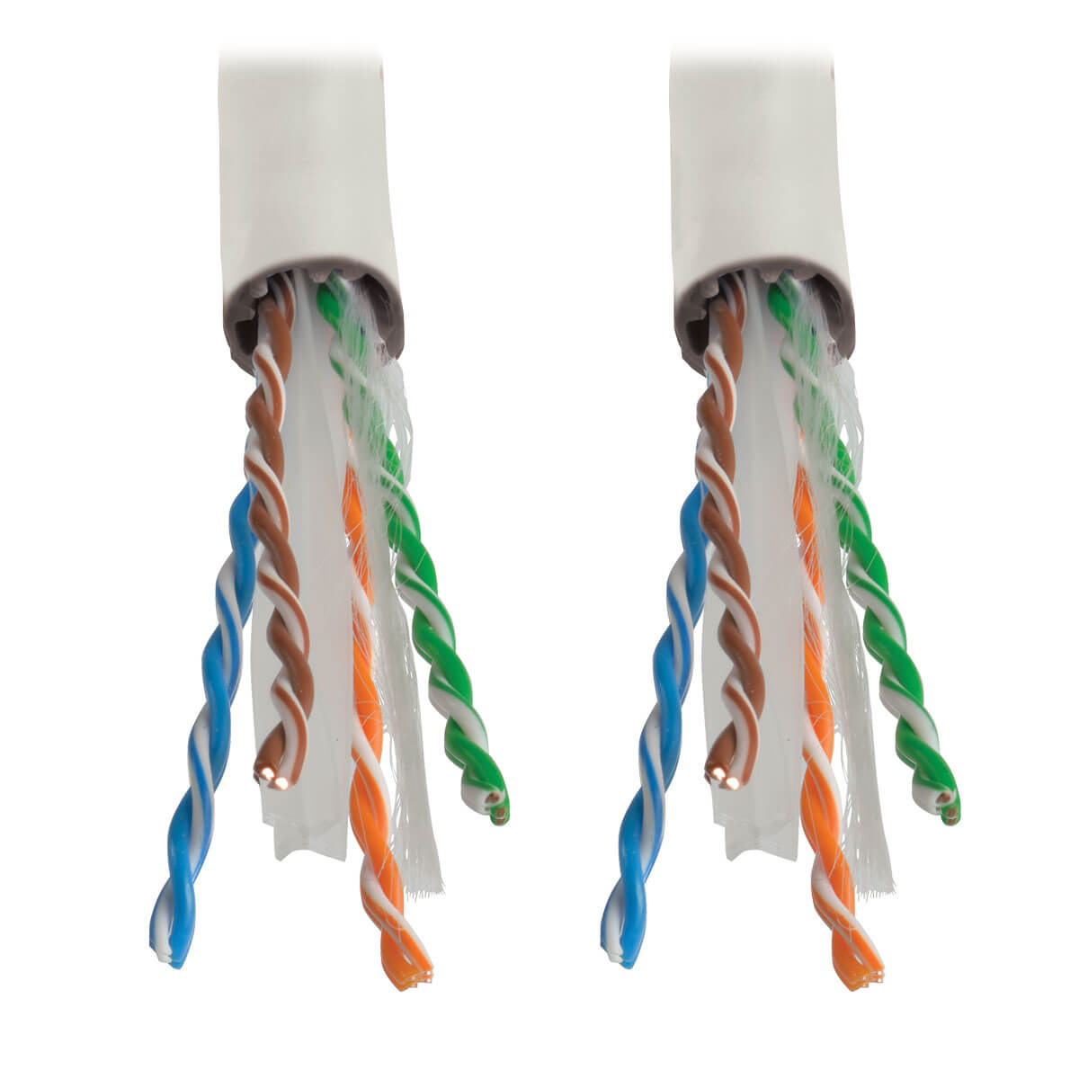 Cat6 Gigabit Bulk Solid-Core PVC Cable, White, 1000-ft TAA | Eaton
