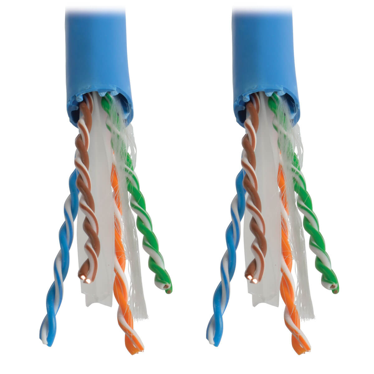 Cat6 Gigabit Bulk Solid-Core Plenum Cable, Blue, 1000-ft | Eaton